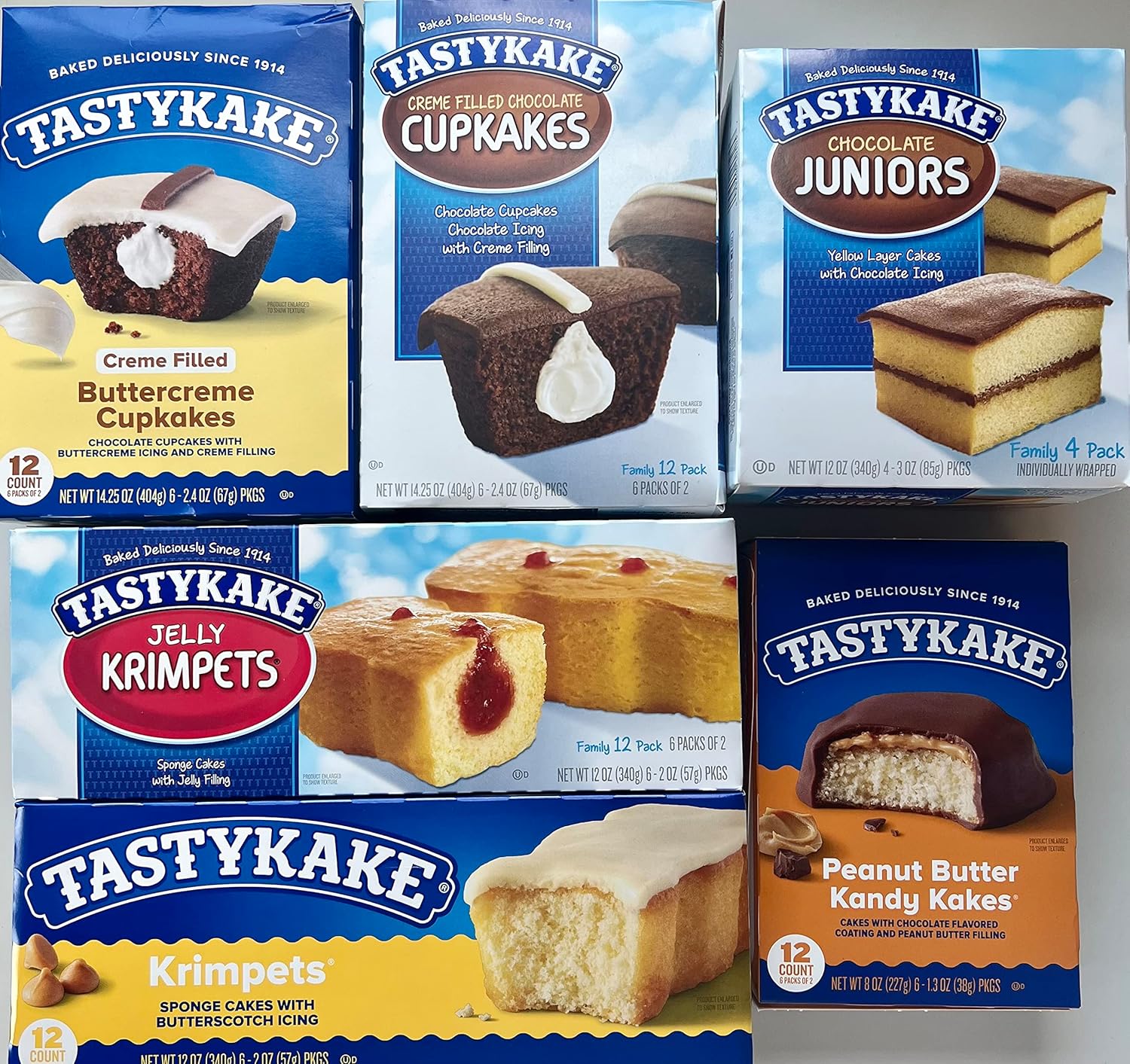 Amazon.com : Tastykake Bundle of 6 boxes_Variety Pack : Grocery ...