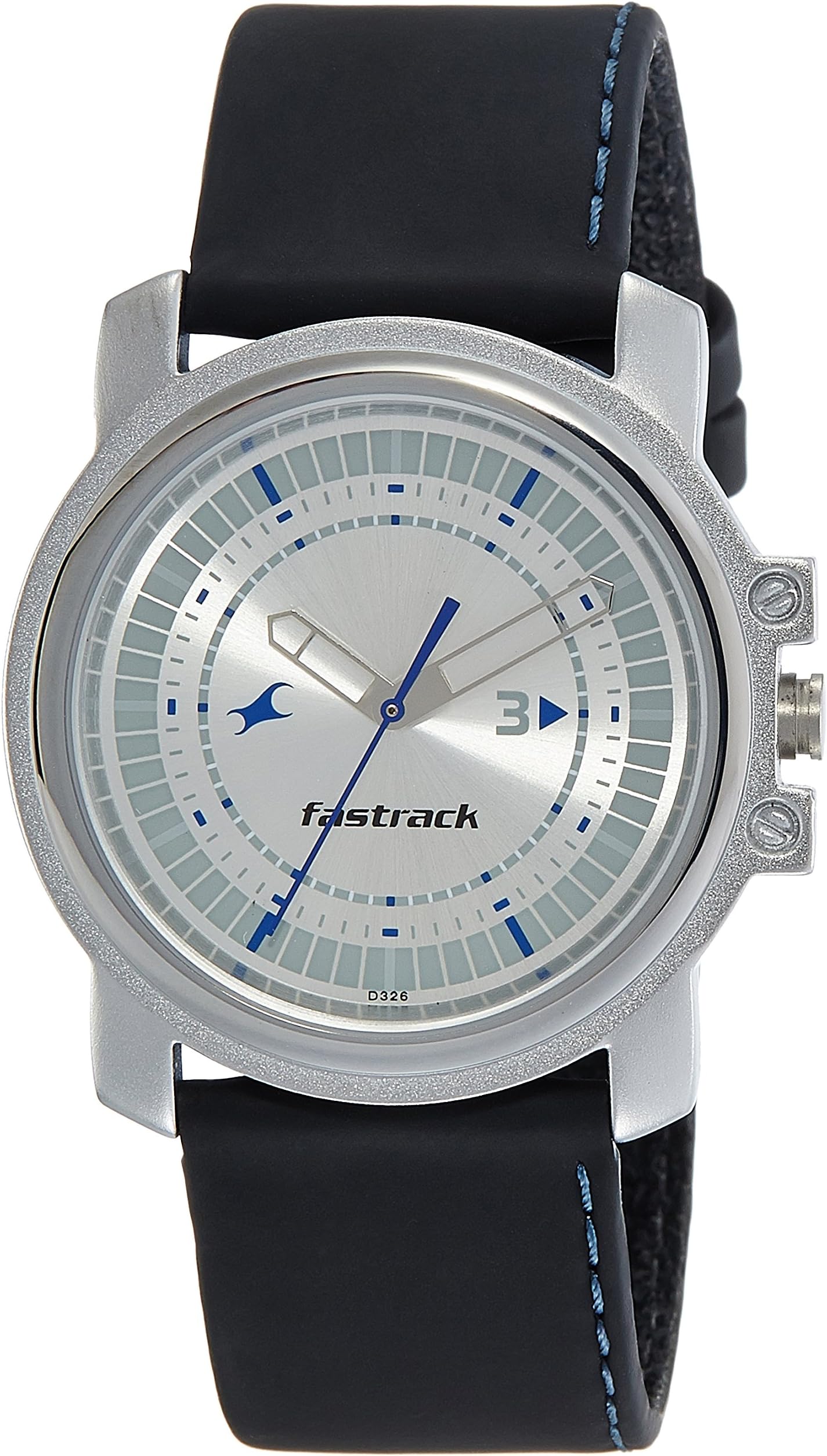 Fastrack Leather Analog Silver Dial Men's Watch-Nl3039Sl01/Nr3039Sl01 ...