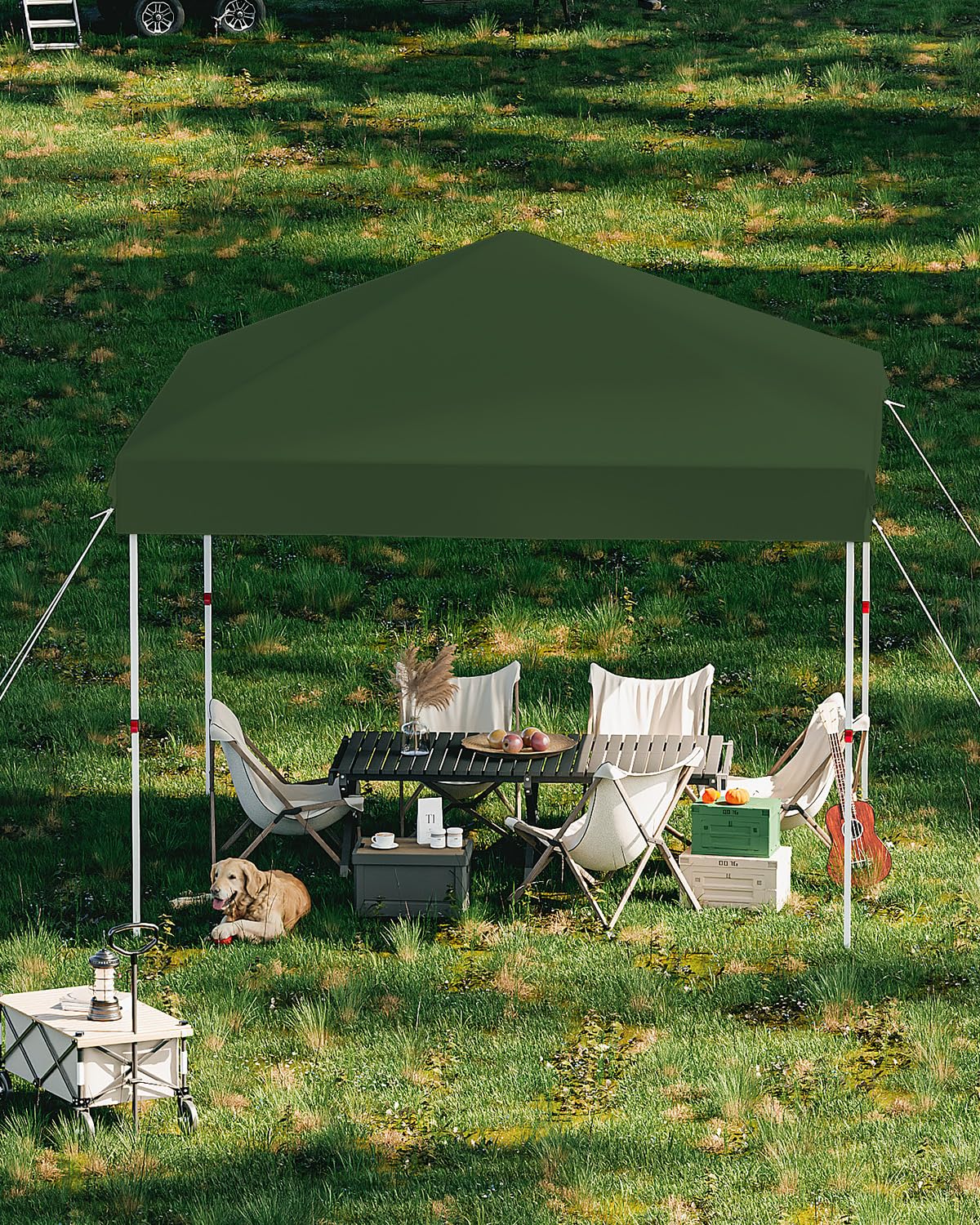 Easy Up Tents For Camping 10x10 Pop Up Canopy With Button Push Setup ...