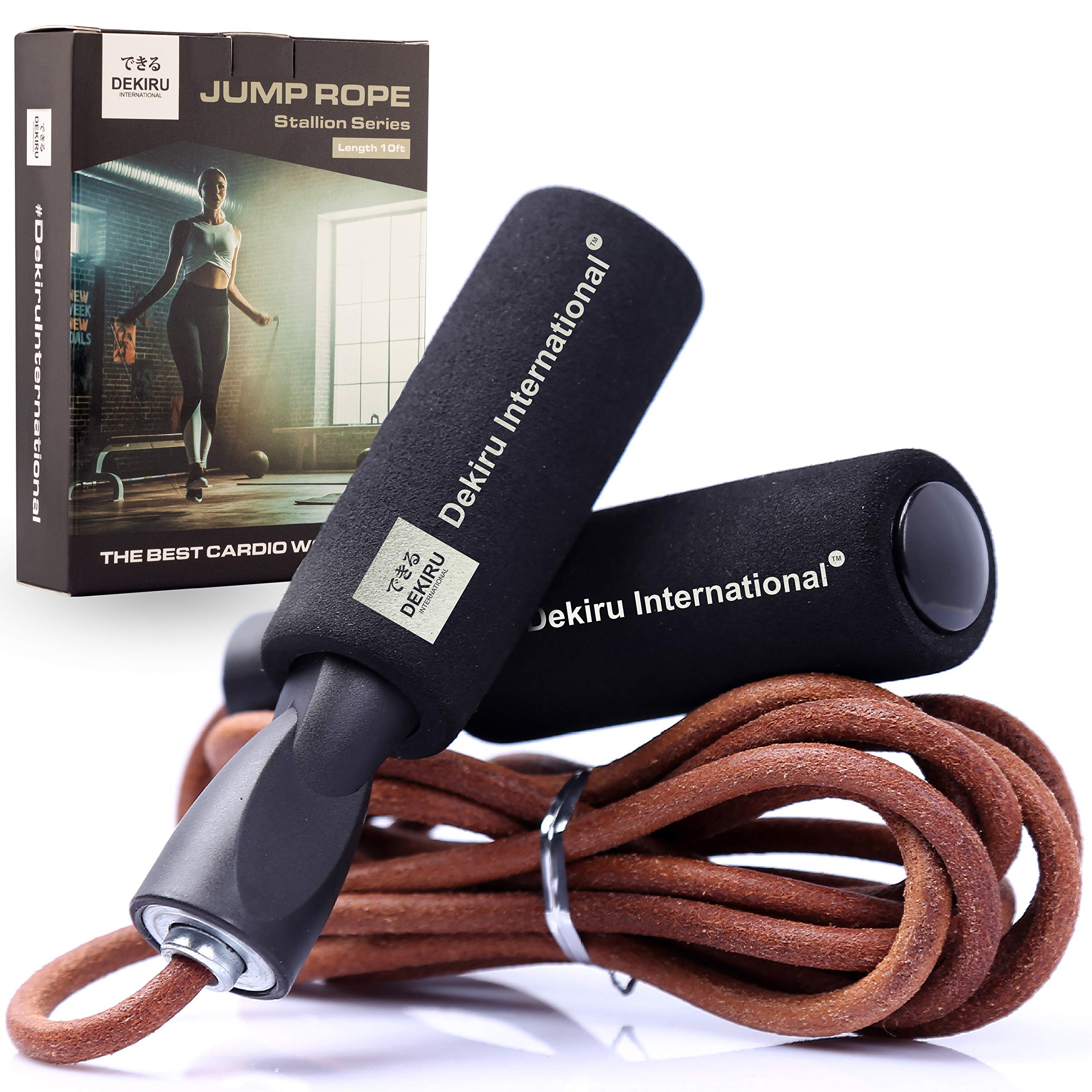 Amazon.com : DEKIRU Jump Rope • Jump Ropes (Leather) • Skipping Rope ...