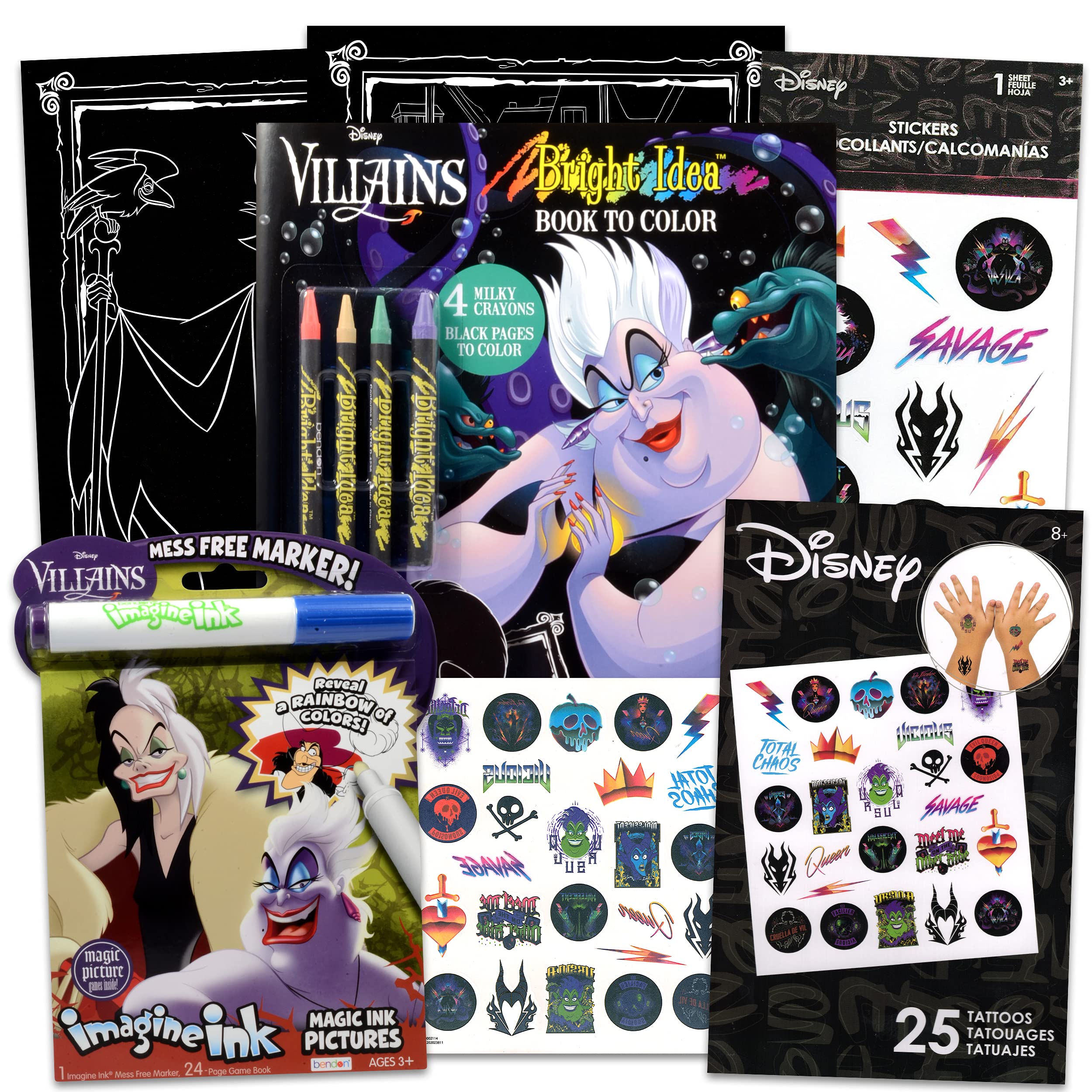 Buy Classic Disney Disney Villains Coloring and Activity Book Set for ...