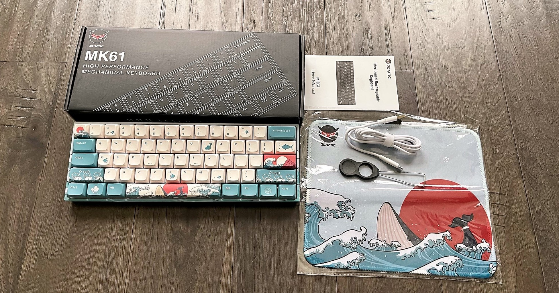 $15/mo - Finance HITIME XVX M61 60% Mechanical Keyboard Wireless, Ultra ...