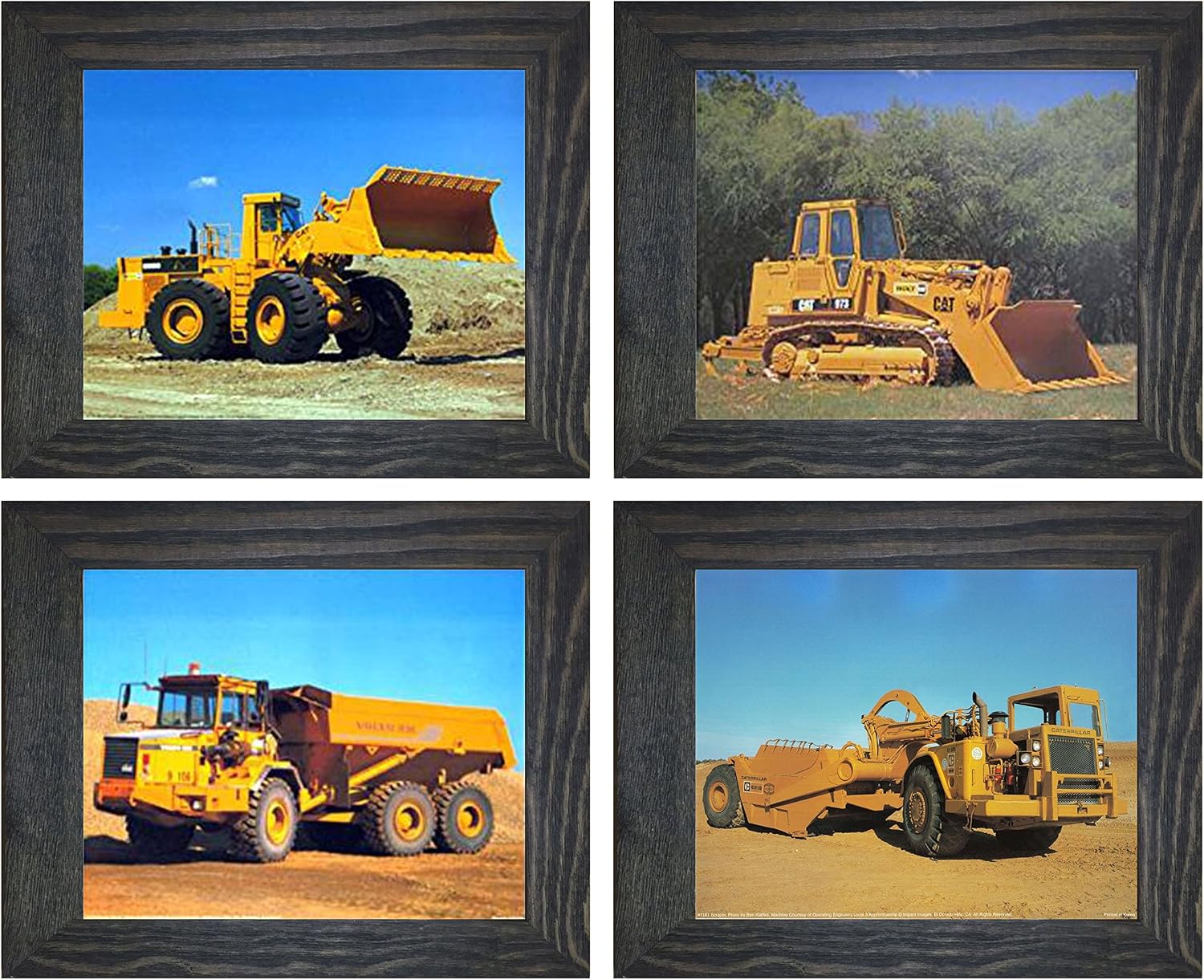 Amazon.com: Caterpillar Dozer Construction Truck Vehicles Four Set ...