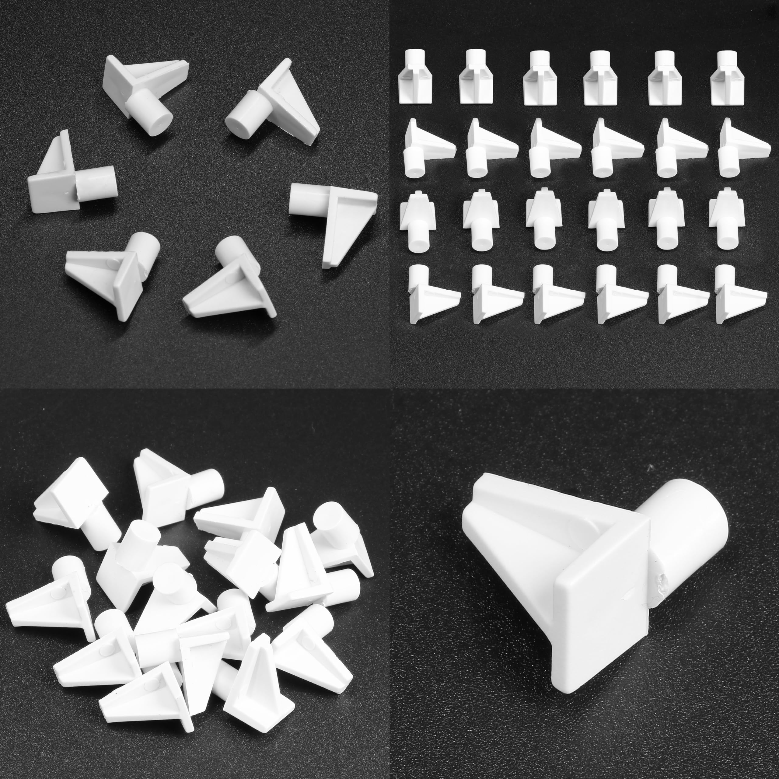 Shelf Pins Jamiikury 50pcs White Shelf Pegs, 5x5.5mm Plastic Shelf ...