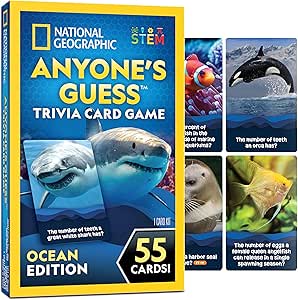 Amazon.com: National Geographic Anyone's Guess Ocean Animals Trivia ...