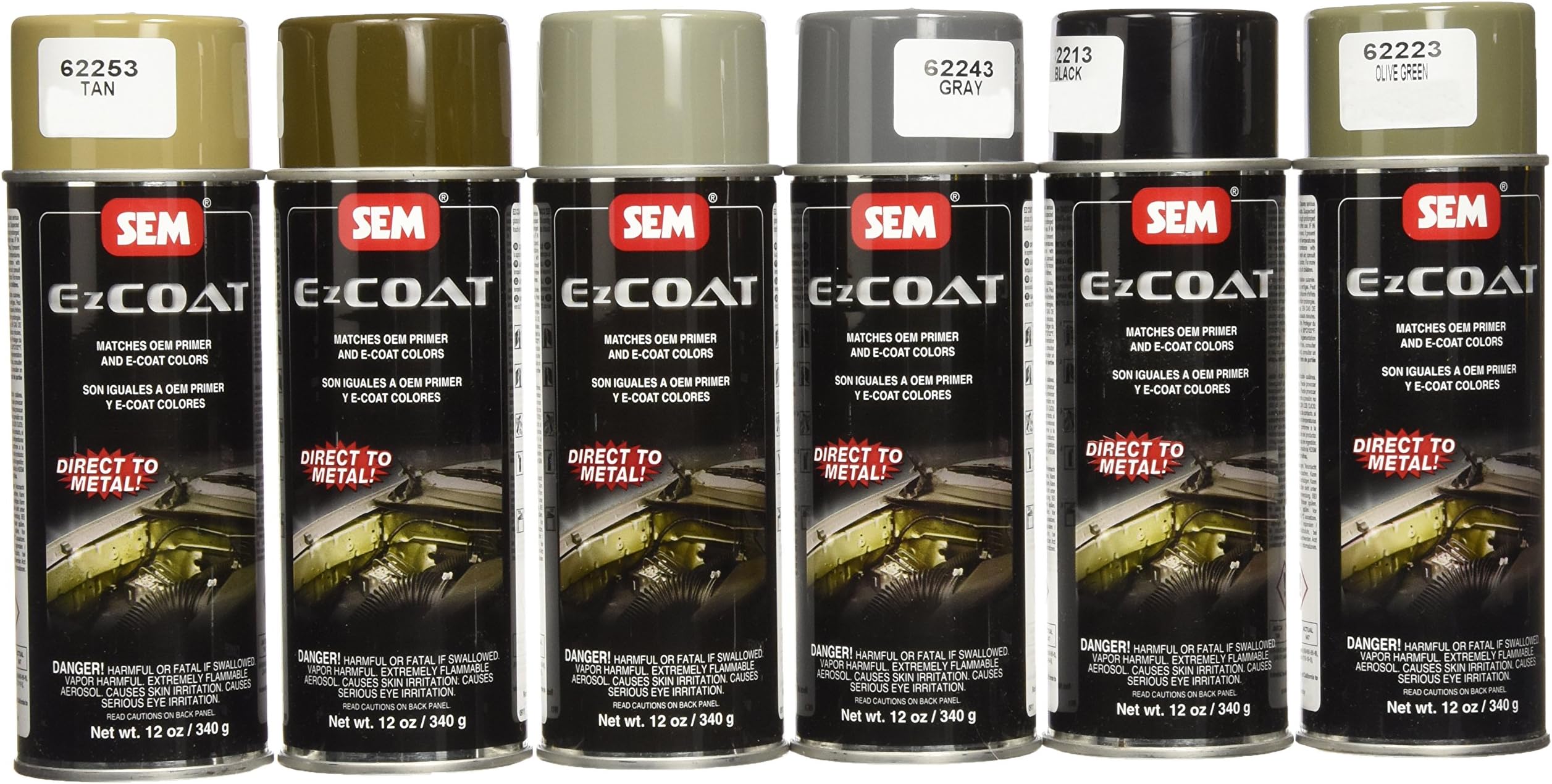 Amazon.com: SEM 62209 Ez Coat Assortment Aerosol - 12oz : Automotive