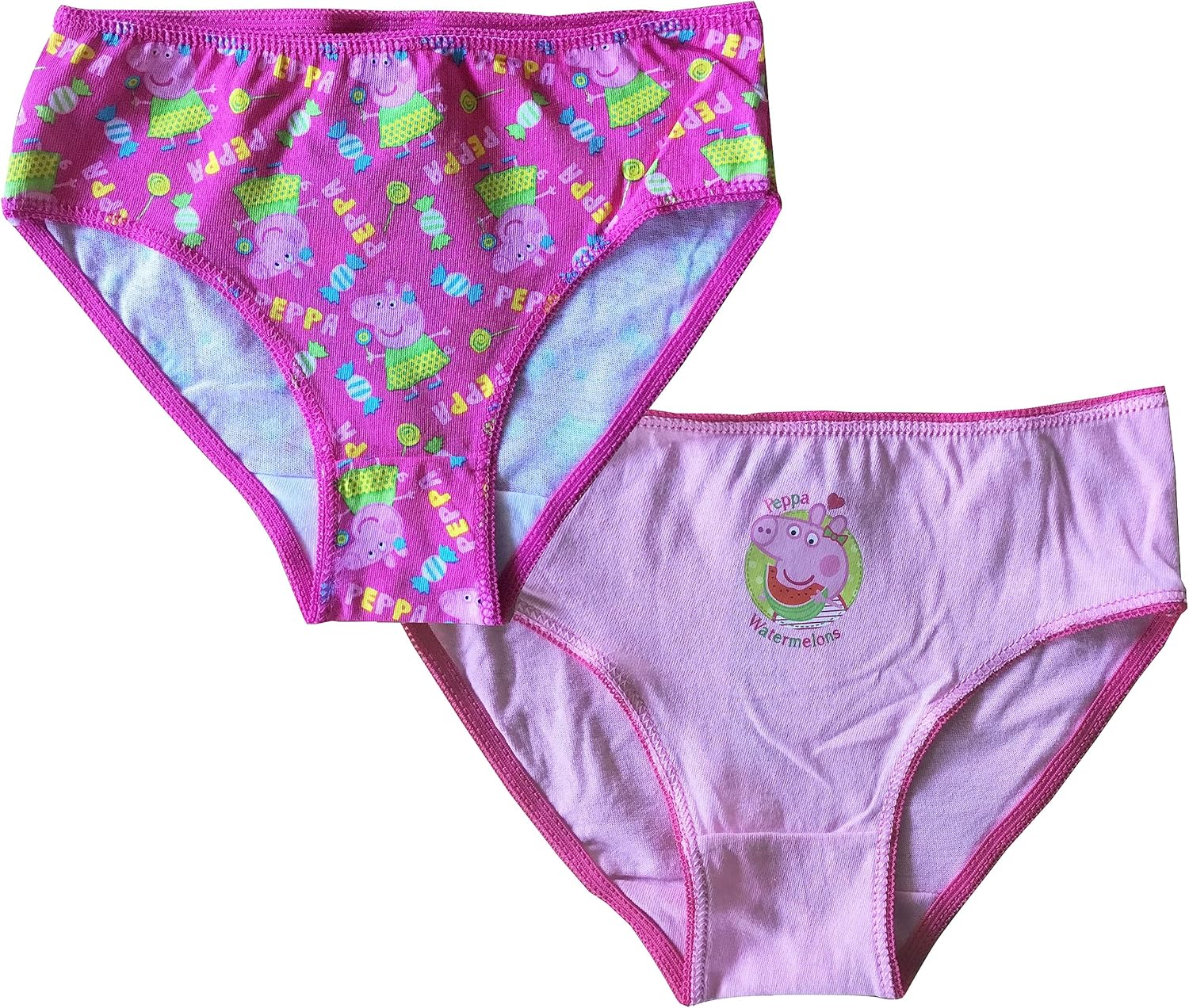 Peppa Pig Pants/Knickers – Pack of 2 (7-8 Years, Pink) : Amazon.co.uk ...
