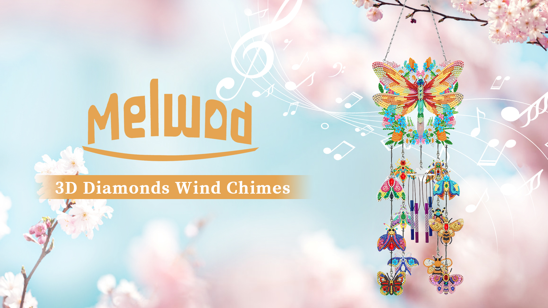 Watch How to Assemble Diamond Art Wind Chimes on Amazon Live