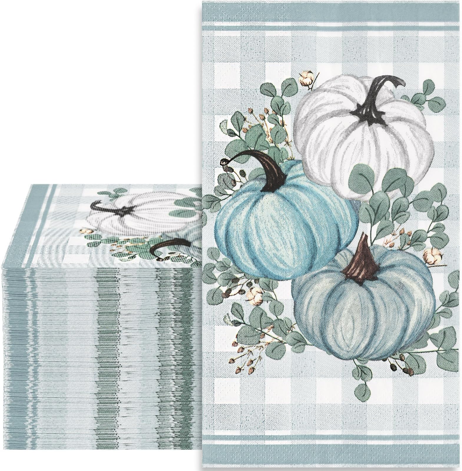 Amazon.com: AnyDesign Fall Disposable Paper Napkins Pumpkin Buffalo ...