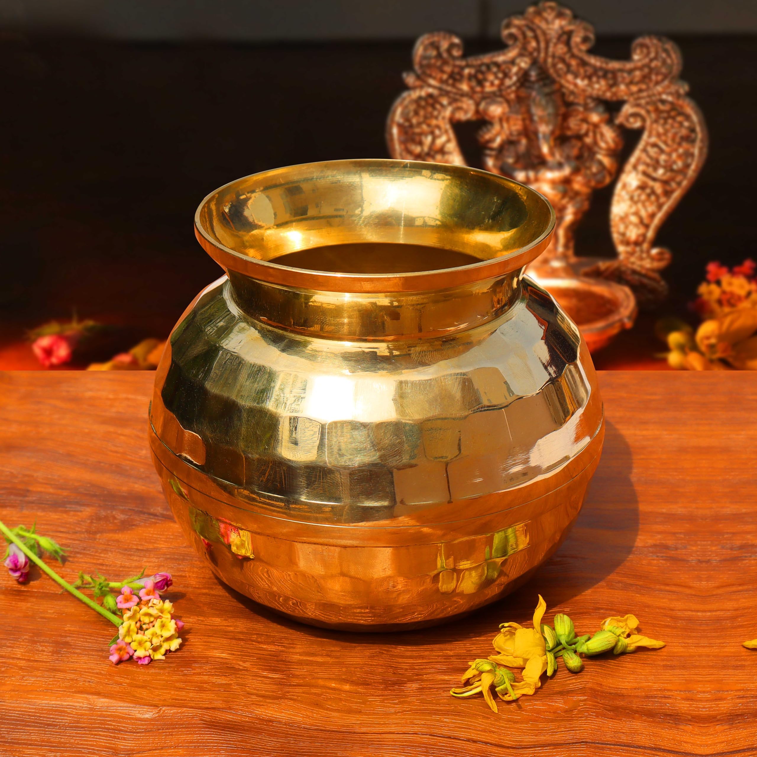 Pure Source India Brass Pooja Kalash Lota/Pooja Article/Pooja Item for ...
