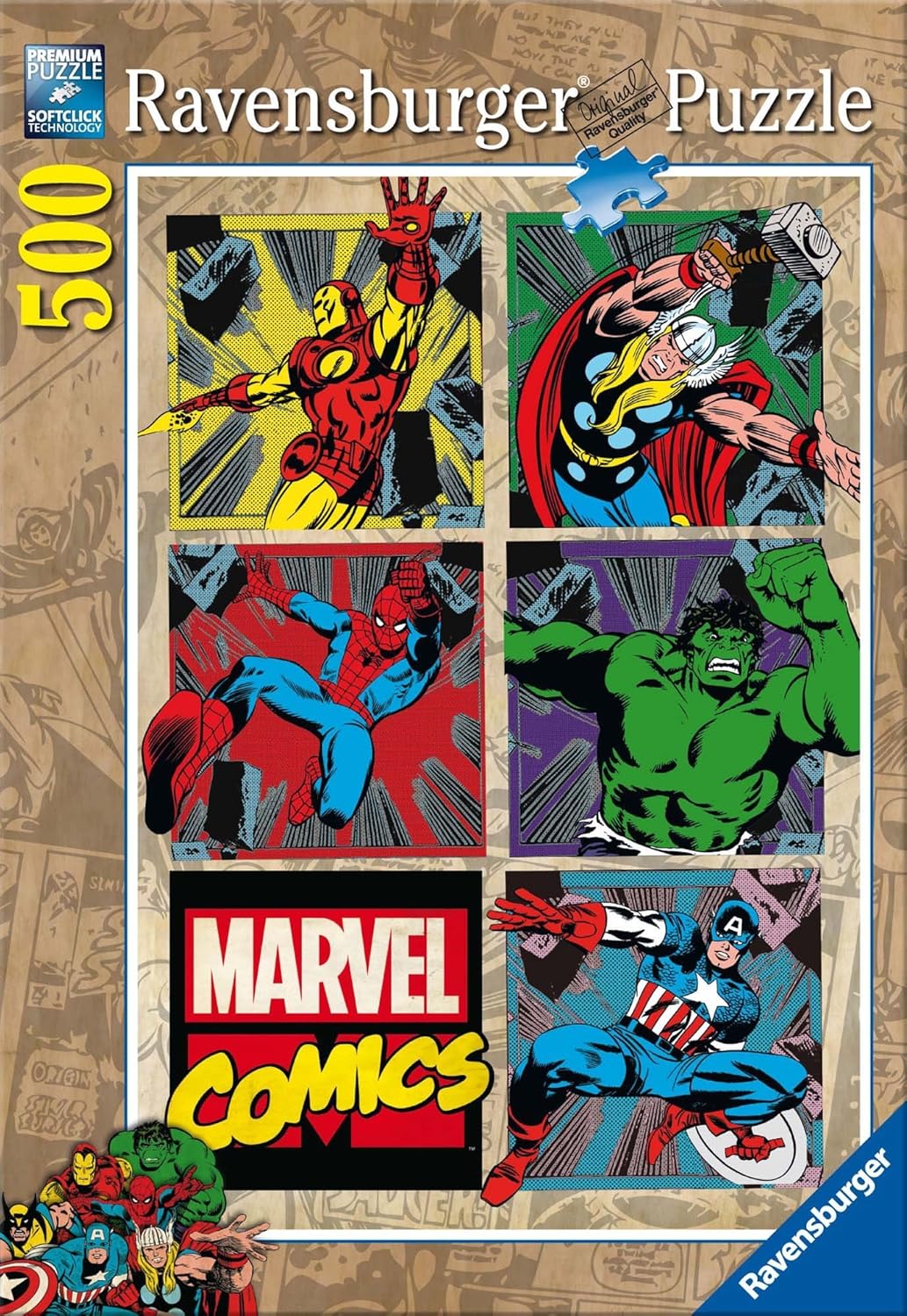 Amazon.com: Marvel Comics Avengers Puzzle 500Pcs : Toys & Games