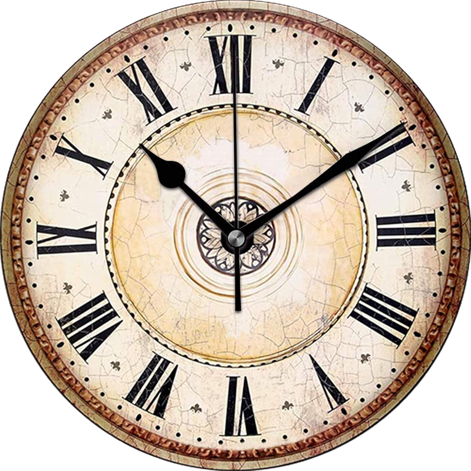 Amazon.com: LANEABUY European Style Retro Vintage Clock 14 Inch Silent ...