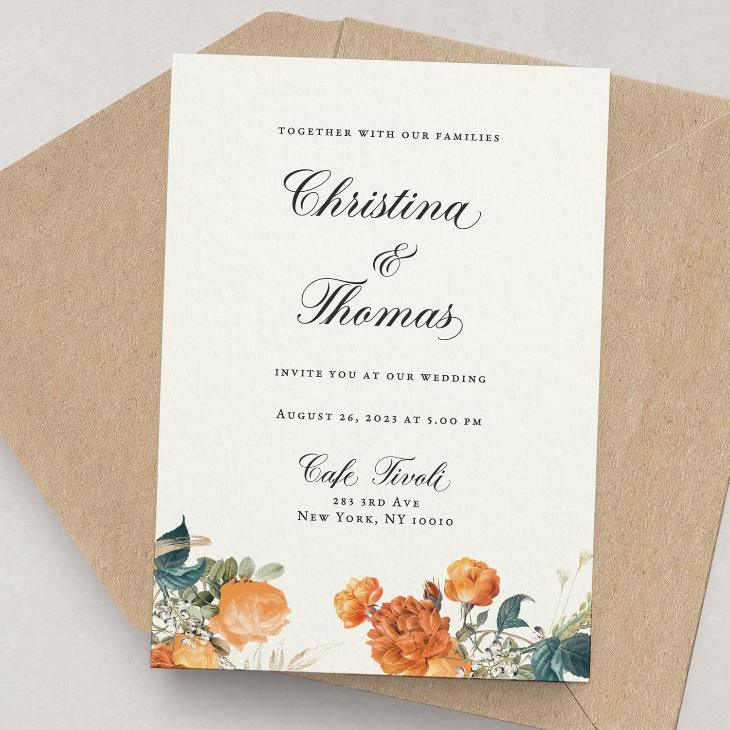 Amazon.com : Wedding Invitations with Envelopes and RSVP Cards, 5x7inch ...