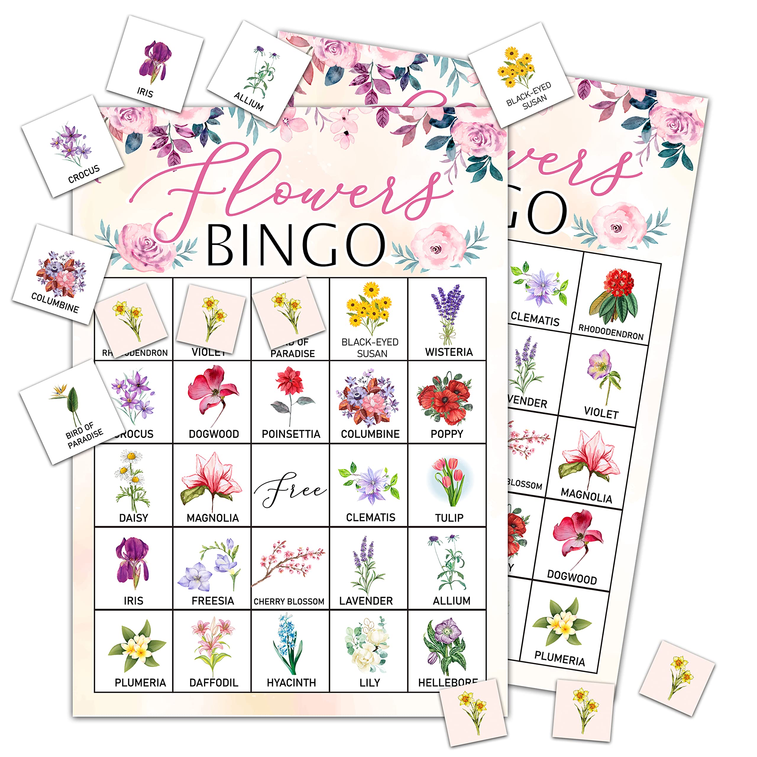 Printable Flower Bingo Cards The Nutcracker" Bingo Game Cards Free