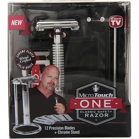 Amazon.com: Micro Touch Triple-Blade Razor with 12 Refill Cartridges, 1 ...