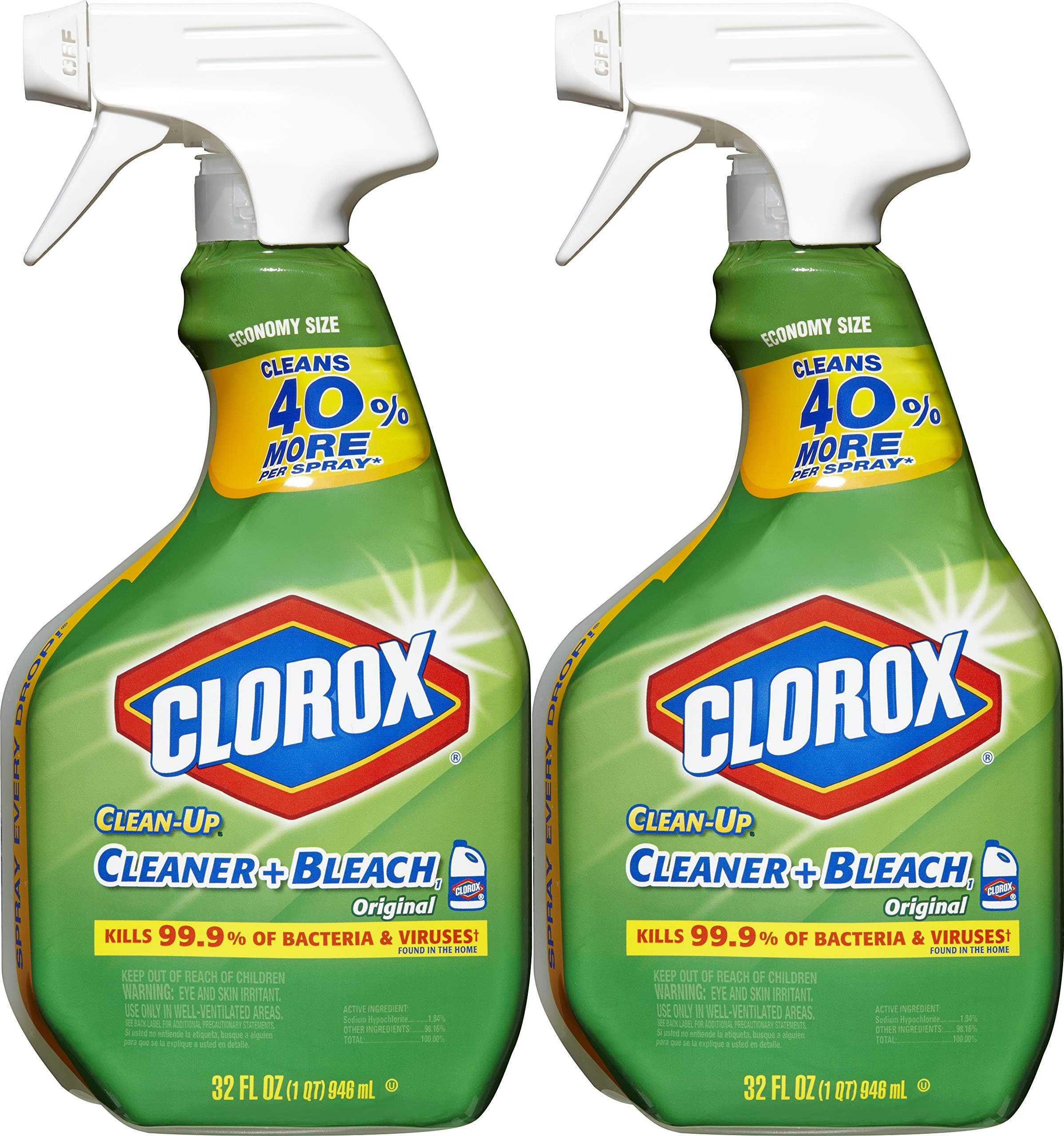 Amazon.com : Clorox Clean-Up, All Purpose Cleaner Spray Bottle, 32 Fl ...