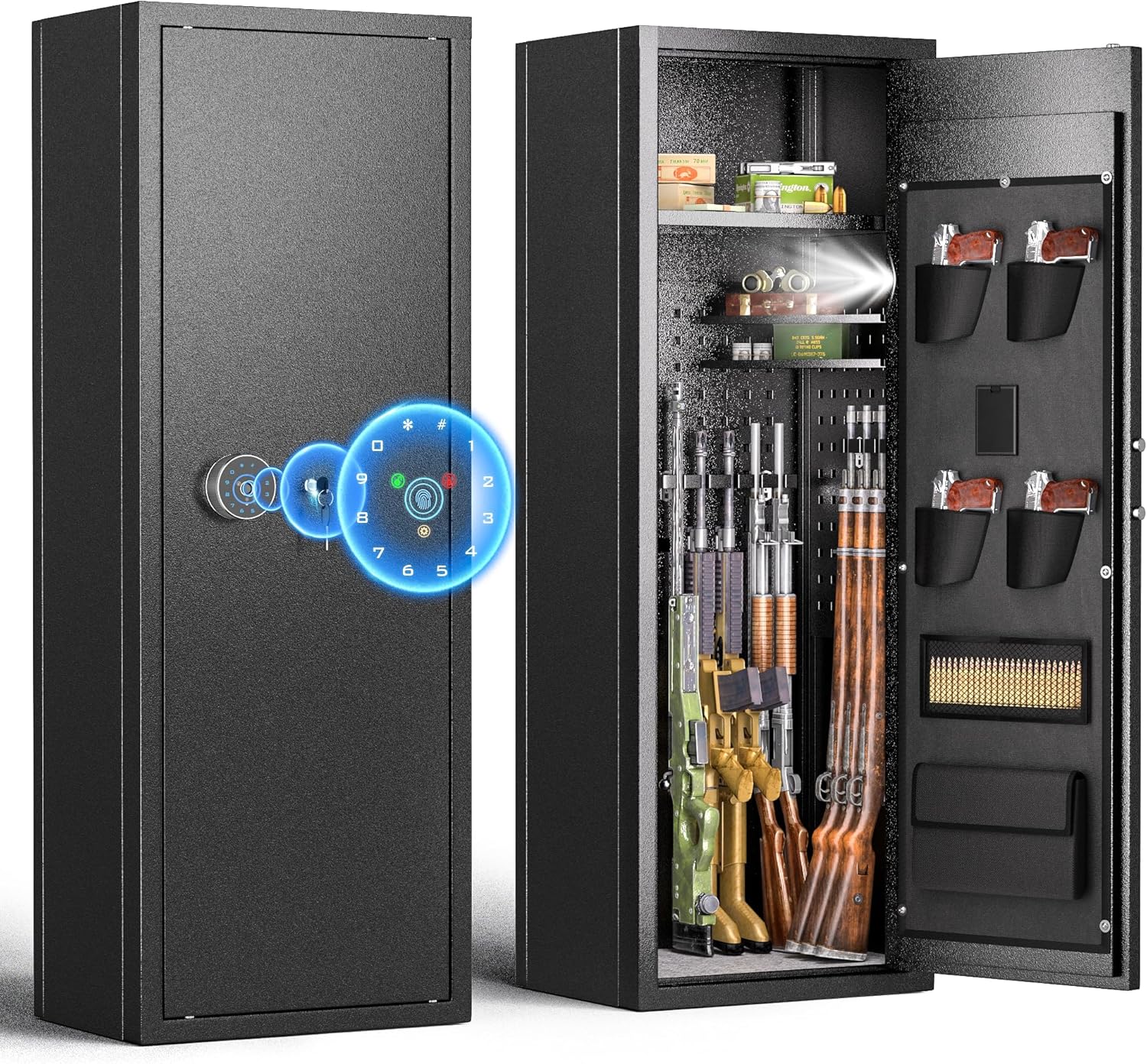 Amazon.com: Bonusall Large Rifle Safe Cabinet, 10-12 Long Gun safe for ...