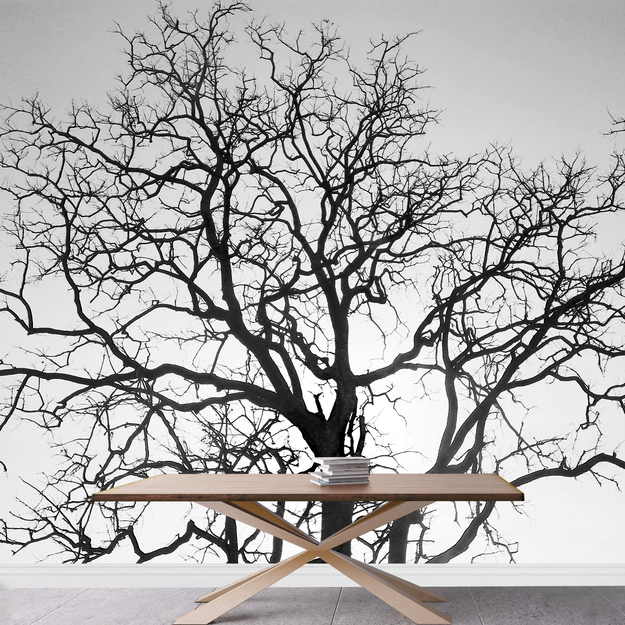 Trees Black And White Wallpaper