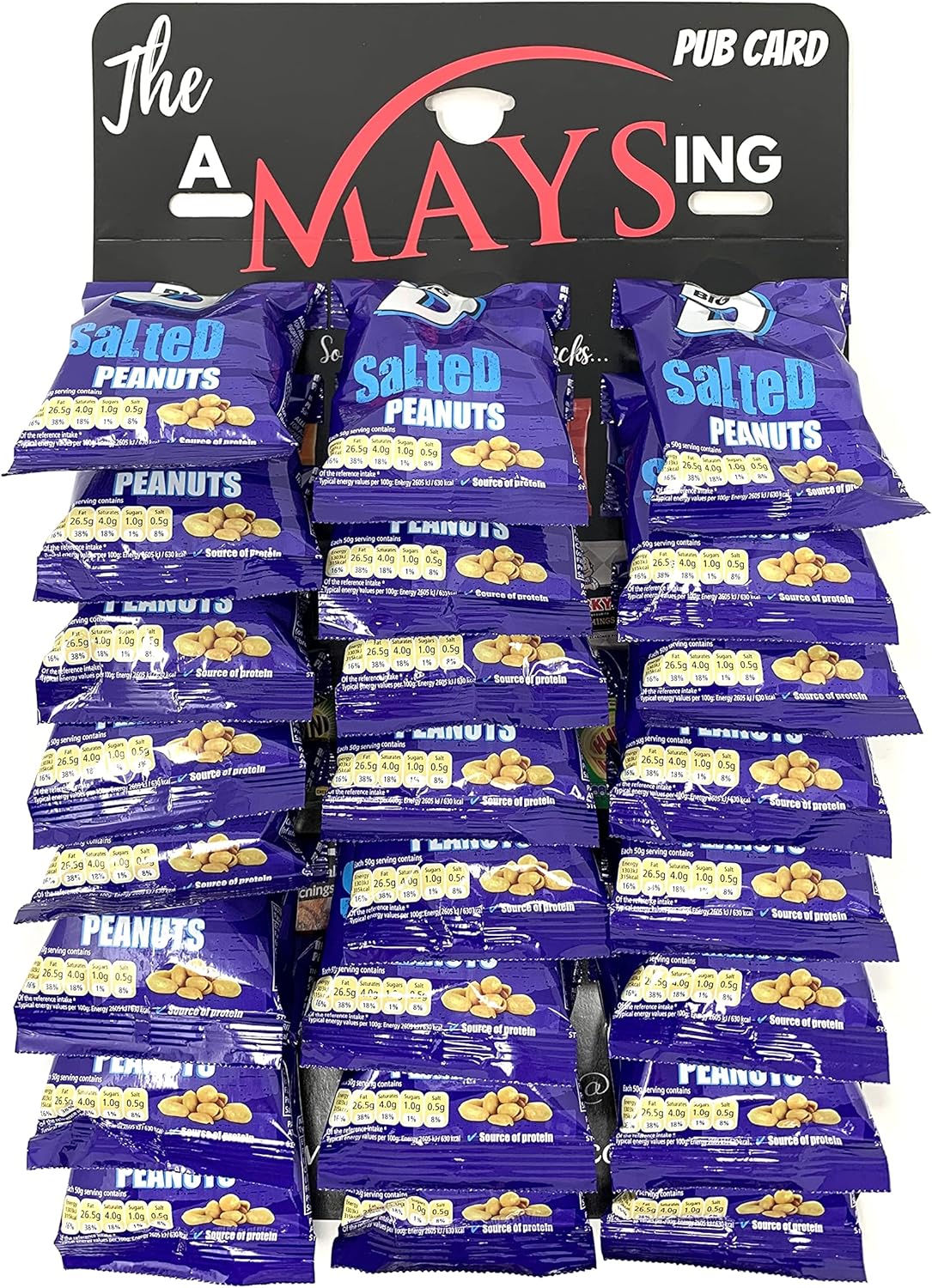 Big D Pub Nuts - BFS Original Amaysing Pub Snack Card (24 x 50g Packs ...