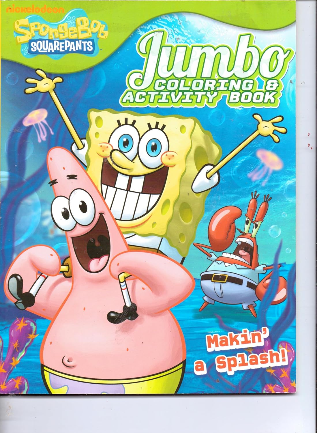 SpongeBob SquarePants Jumbo Coloring & Activity Book ~ Makin' a Splash ...