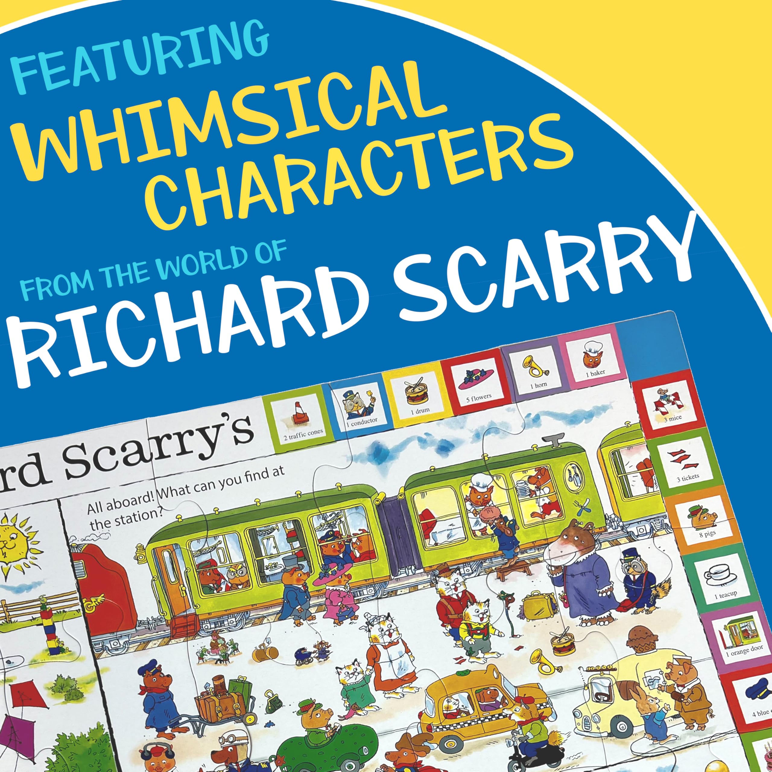 Snapklik.com : Richard Scarry Busytown Seek And Find Giant Floor Puzzle ...