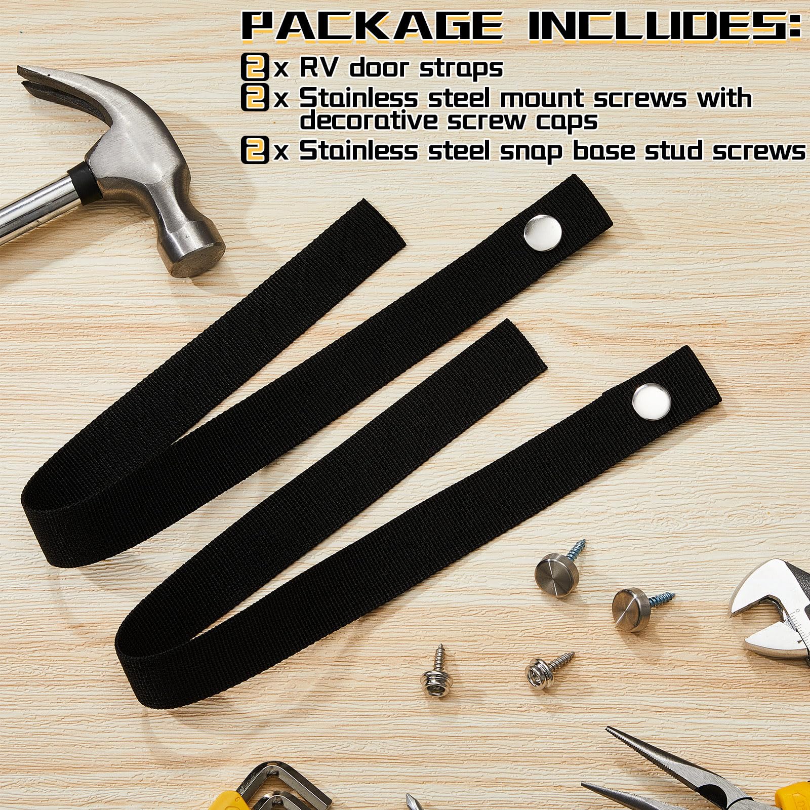 Snapklik.com : Tallew 2 Sets RV Sliding Door Straps