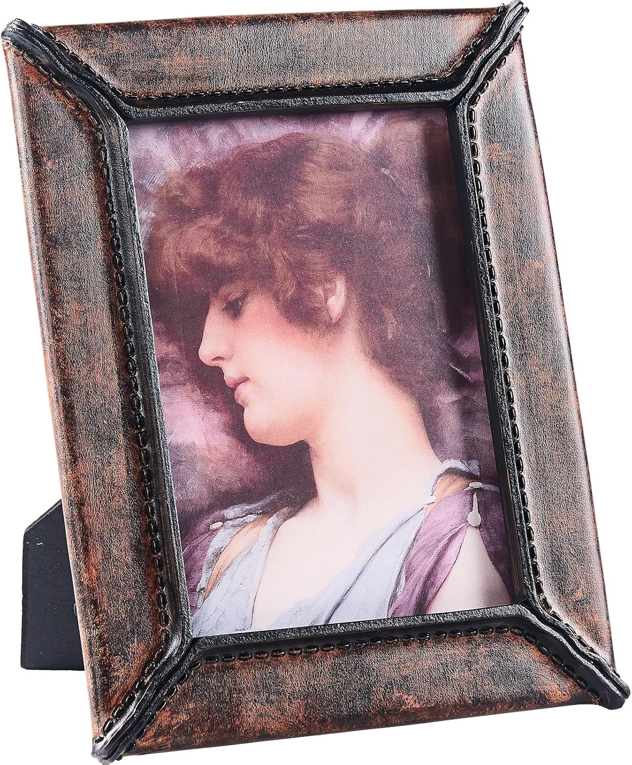 Amazon.com - ZIHARA 5x7 Retro Picture Frame, Vintage Leather Photo ...