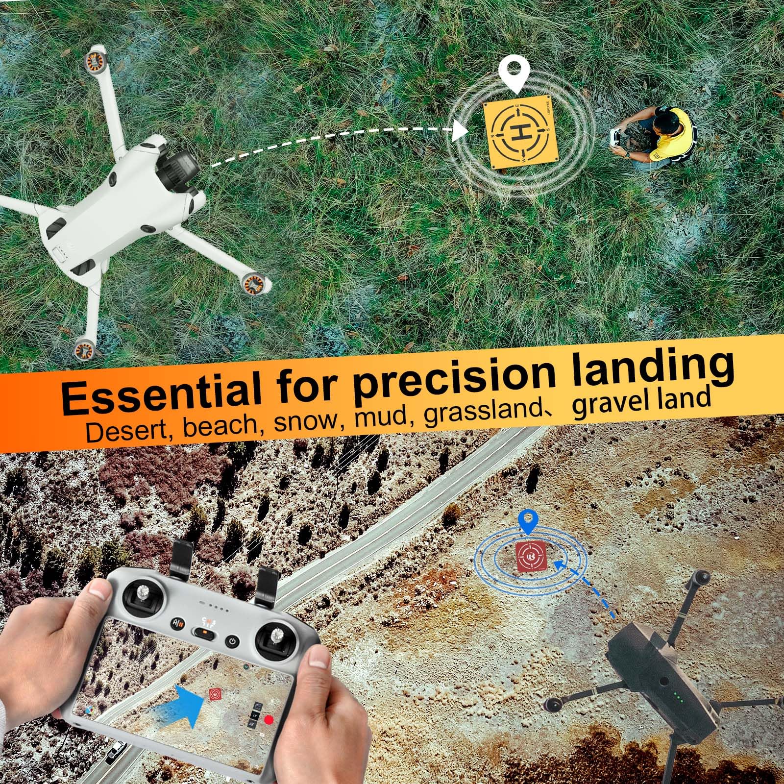 Snapklik.com : Foldable Drone Landing Pad For DJI Mavic 4 Pro,Air 3S/3/2S/2,Flip,Neo,Avata 2 ...