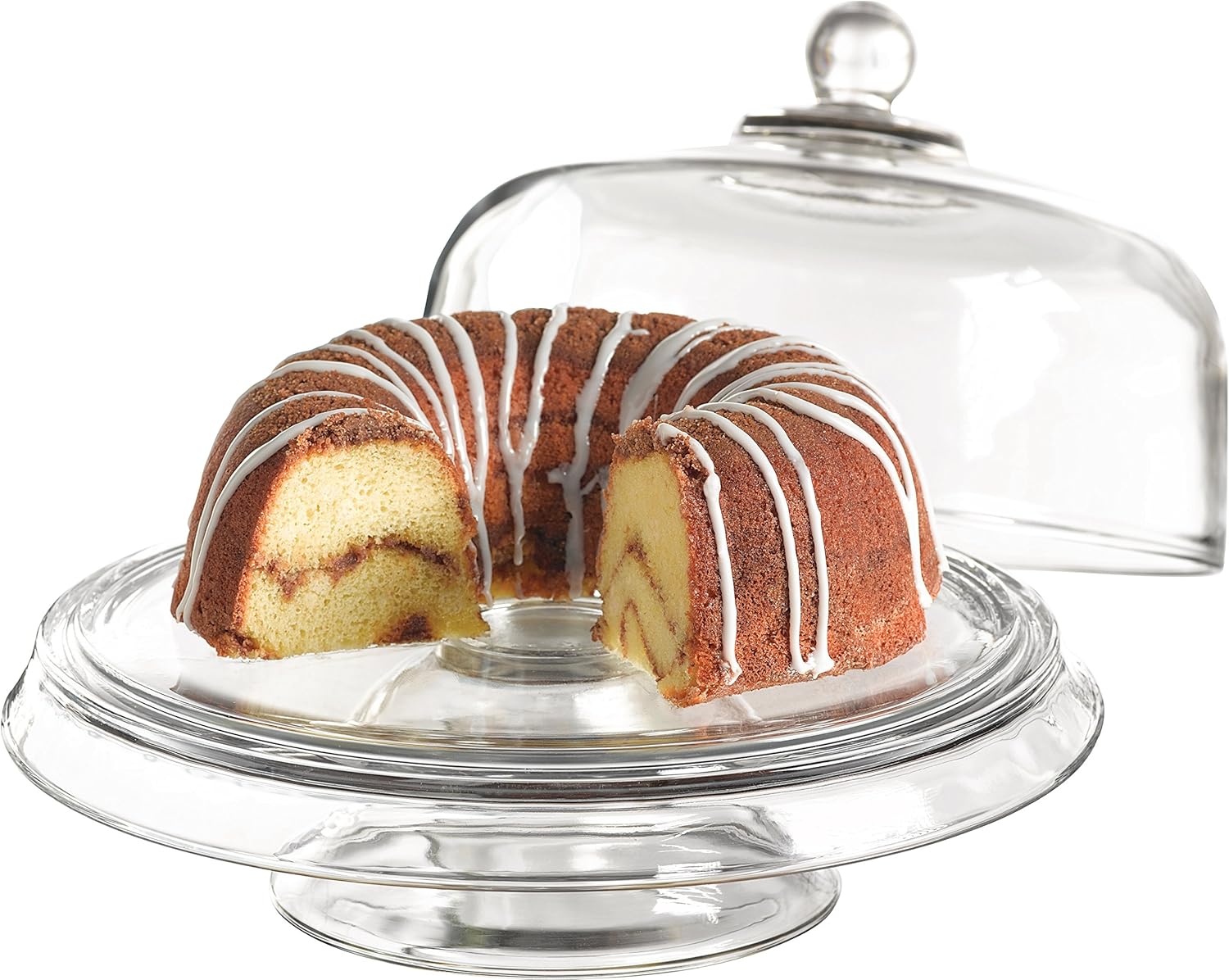 Anchor Hocking Presense 4-in-1 Cake Stand & Dome | Glass Cake Dome ...