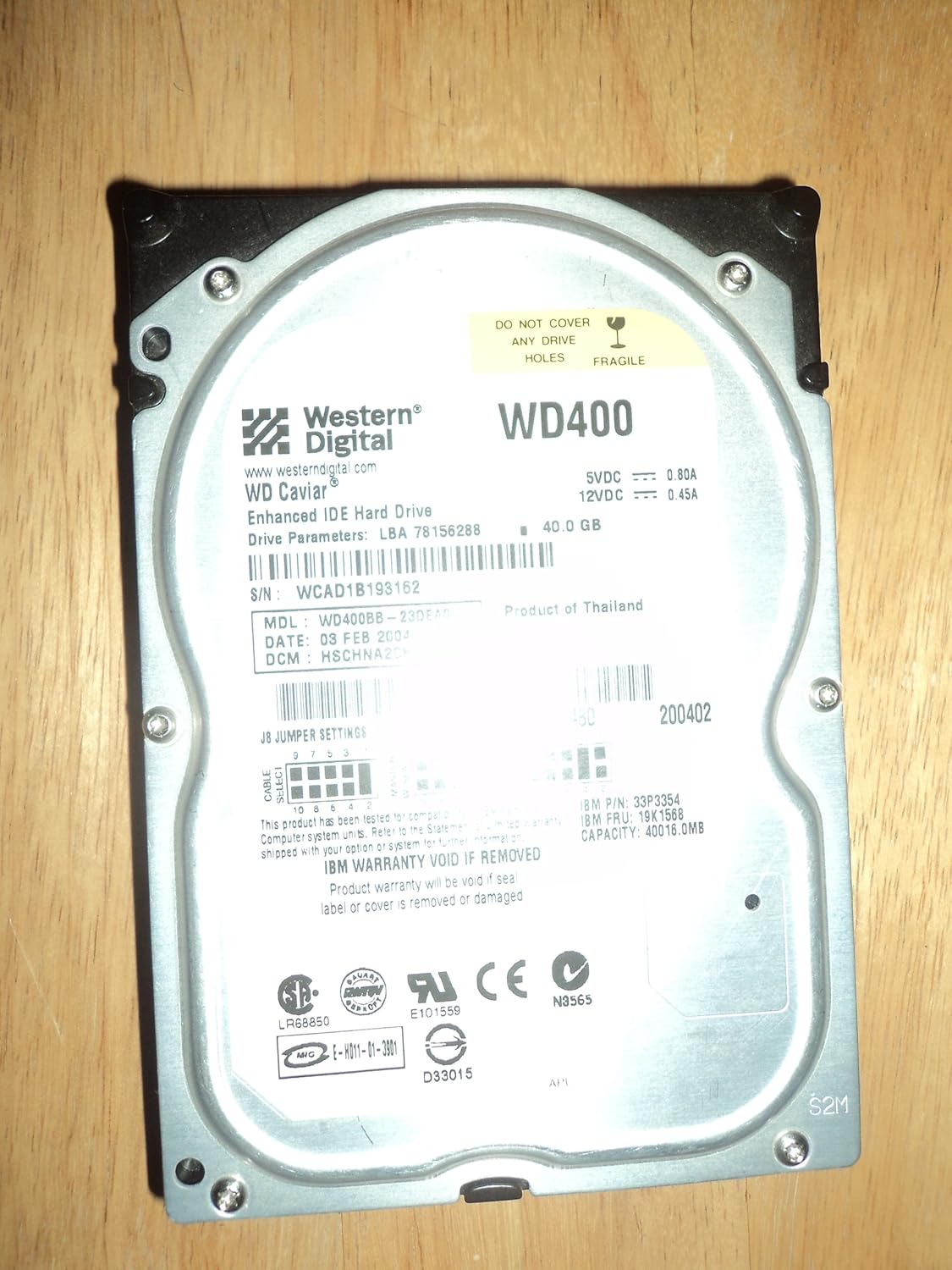 Amazon.com: Western Digital 40gb OEM Hard Drive Wd400bb : Electronics