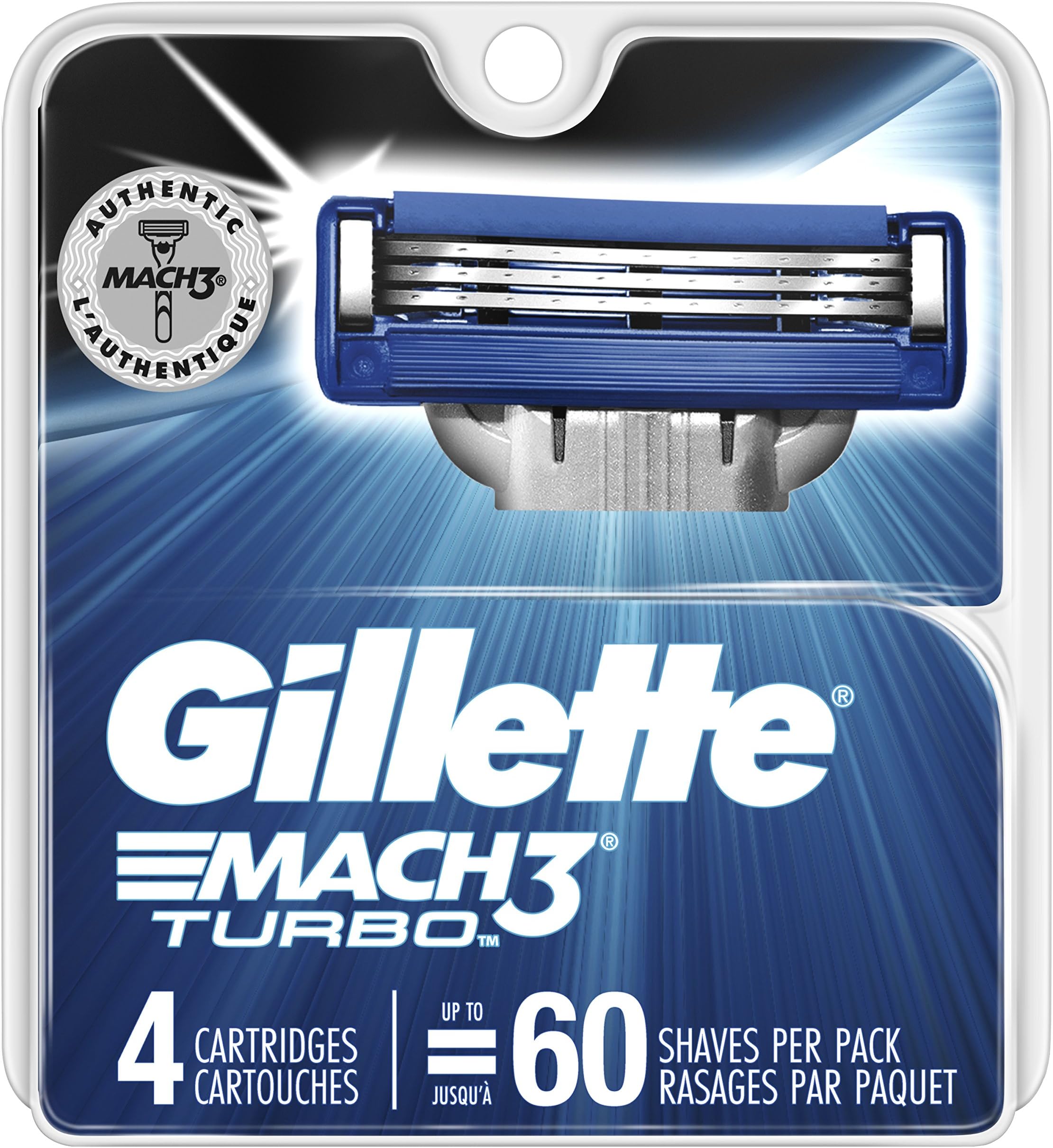 Amazon.com: Gillette Gillette Mach3 Turbo Cartridges 20 & 1 Bonus Razor ...
