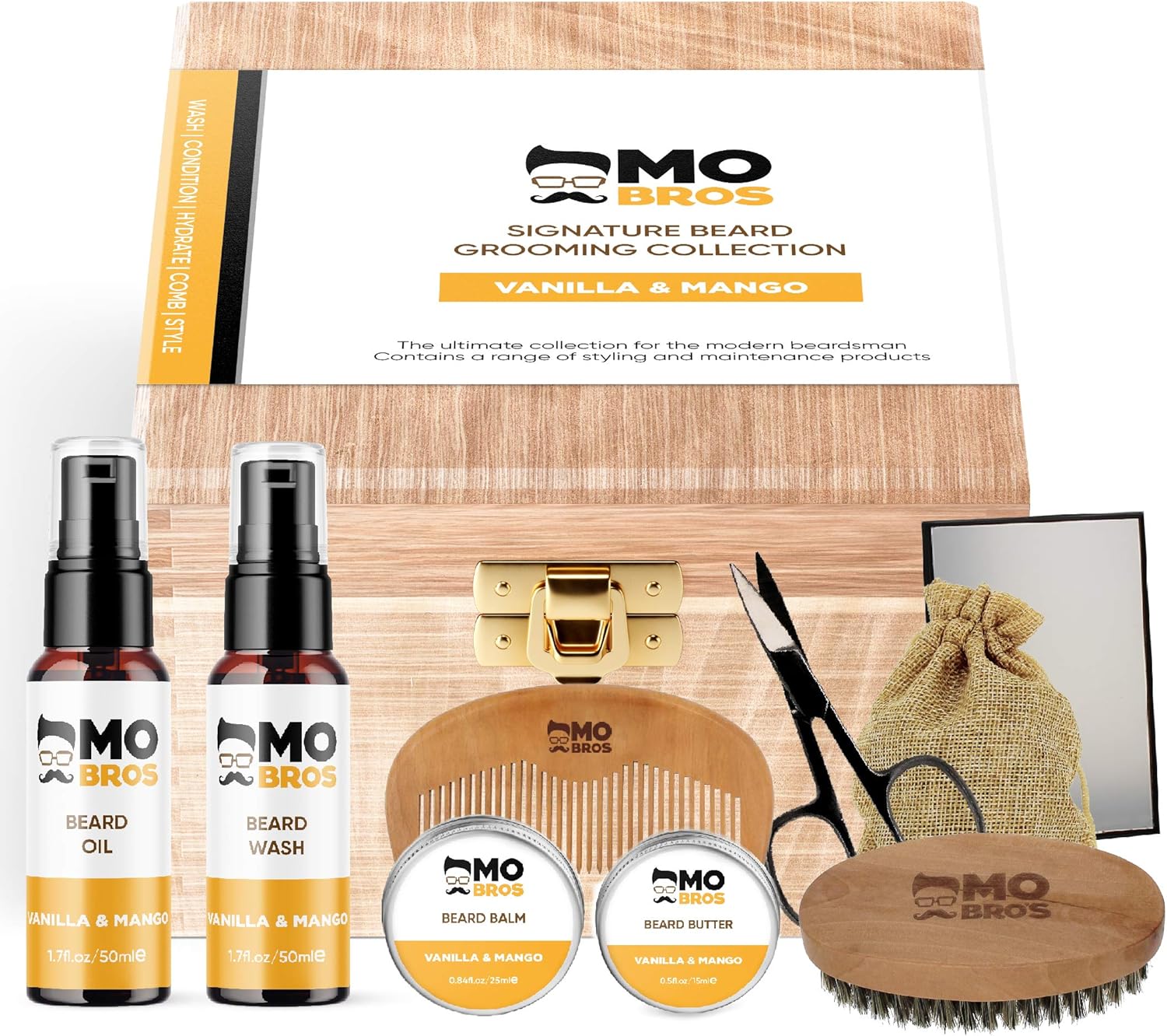 Beard Grooming Care Gift Kit | Signature Gift Set Includes Premium ...