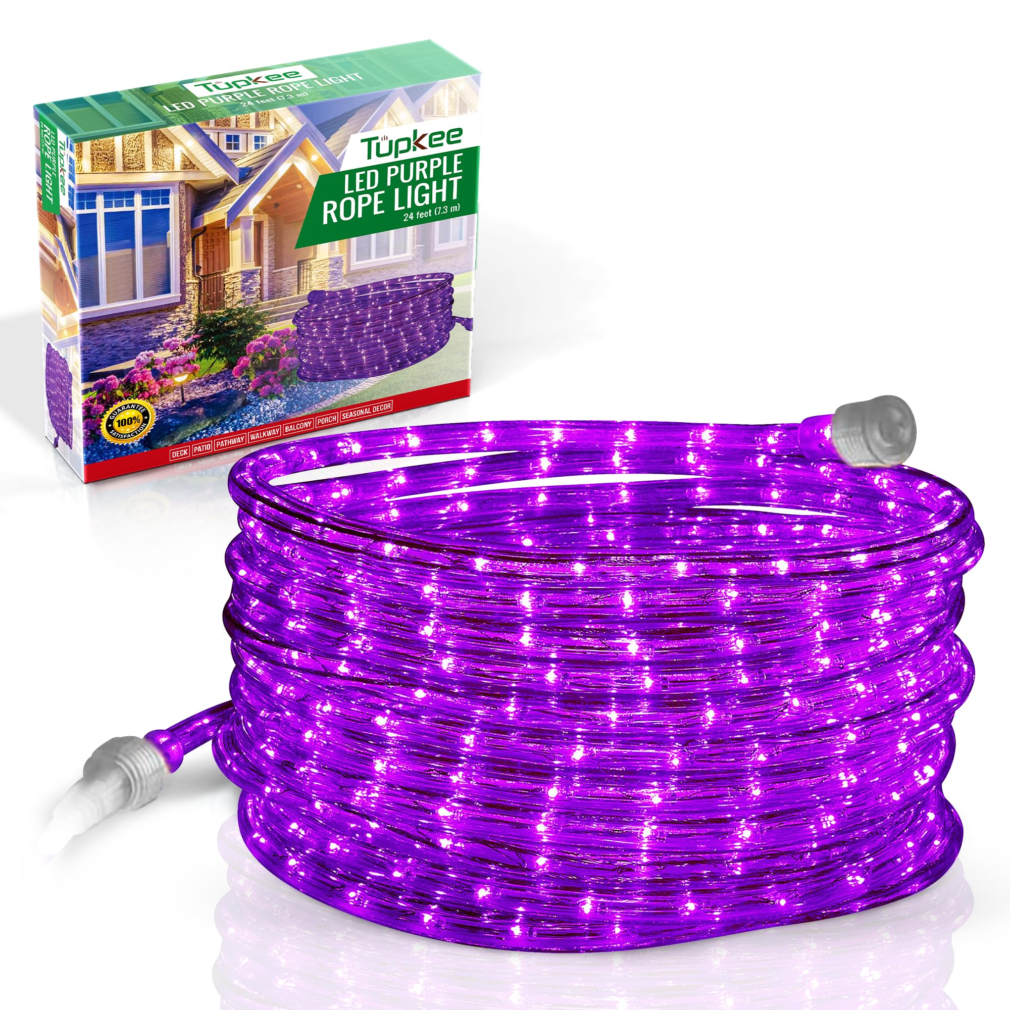 Amazon.com : Tupkee LED Rope Light Purple - for Indoor and Outdoor use ...