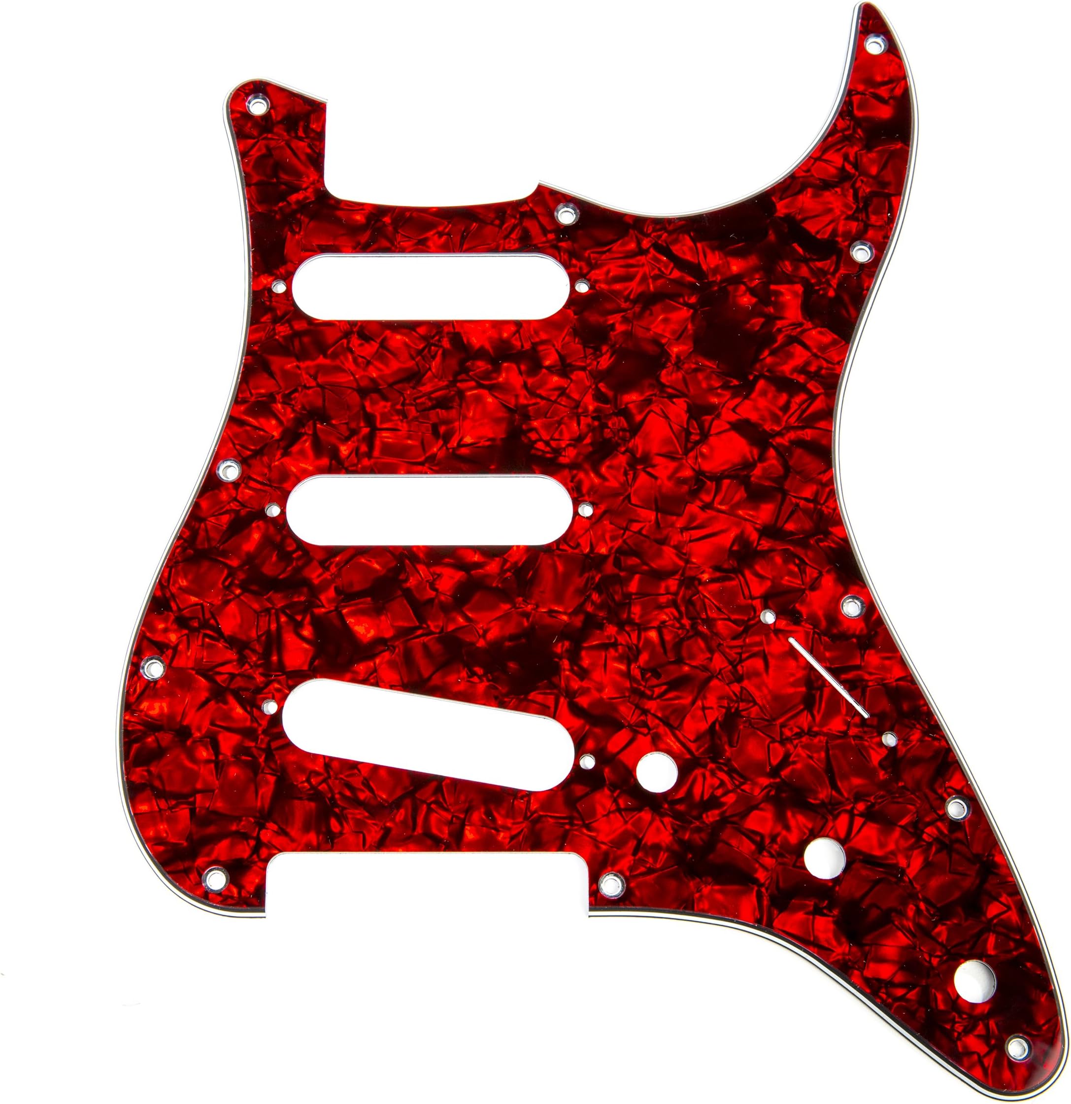 Amazon.com: D’Andrea Strat Pickguards for Electric Guitar, Red Pearl ...