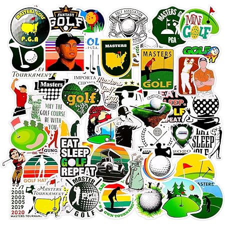 Amazon.com: Golf Stickers for Water Bottles 50pcs, Cool Sports Stickers ...