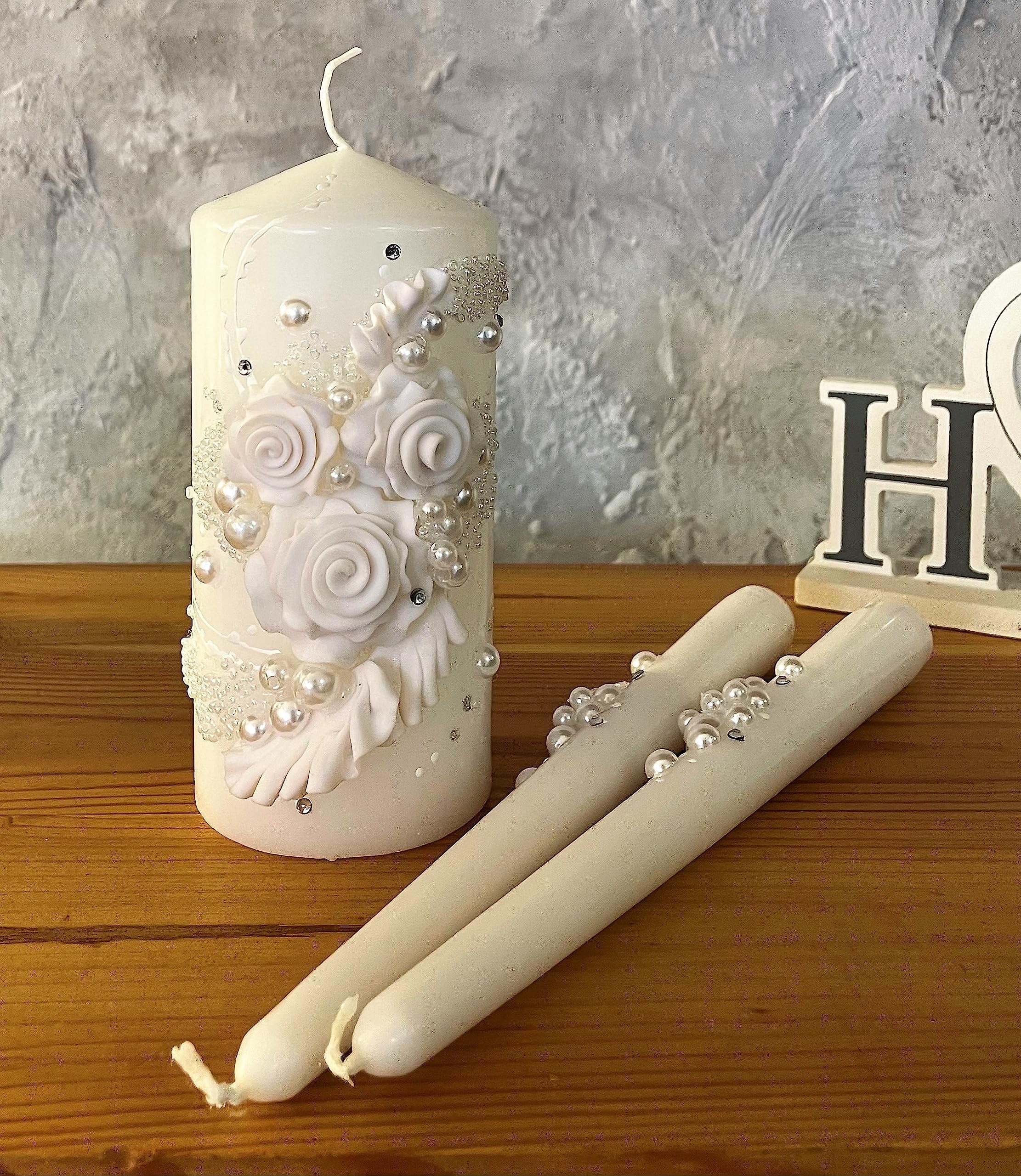 Amazon.com: Magik Life Unity Candle Set for Wedding - Wedding Unity Set ...