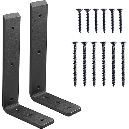 Amazon.com: Solid Heavy Duty Steel Large Shelf Bracket, 1 Count, 12 ...