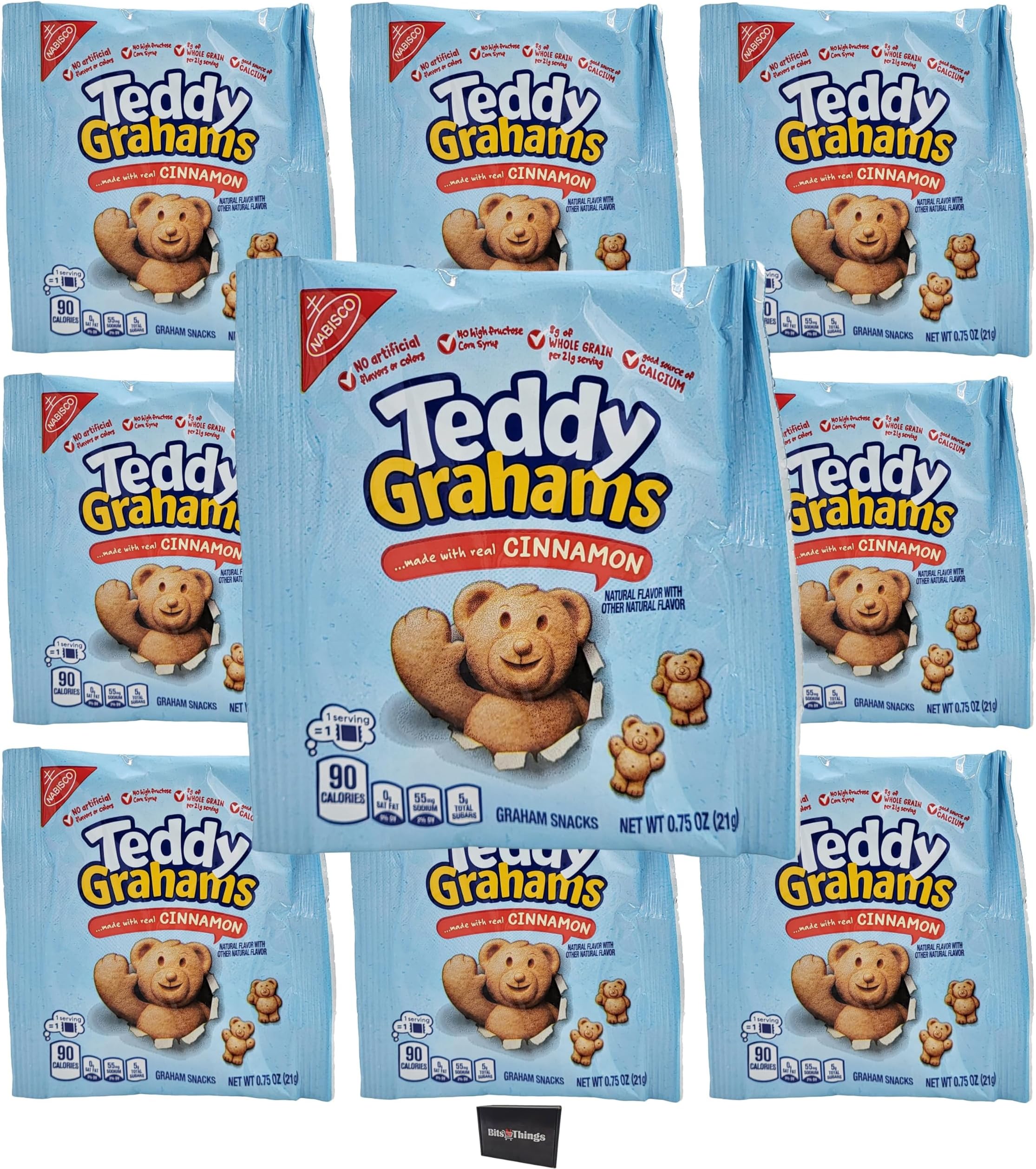 Amazon.com: Teddy Grahams Honey Graham Snacks, 48 Total Snack Packs (4 ...