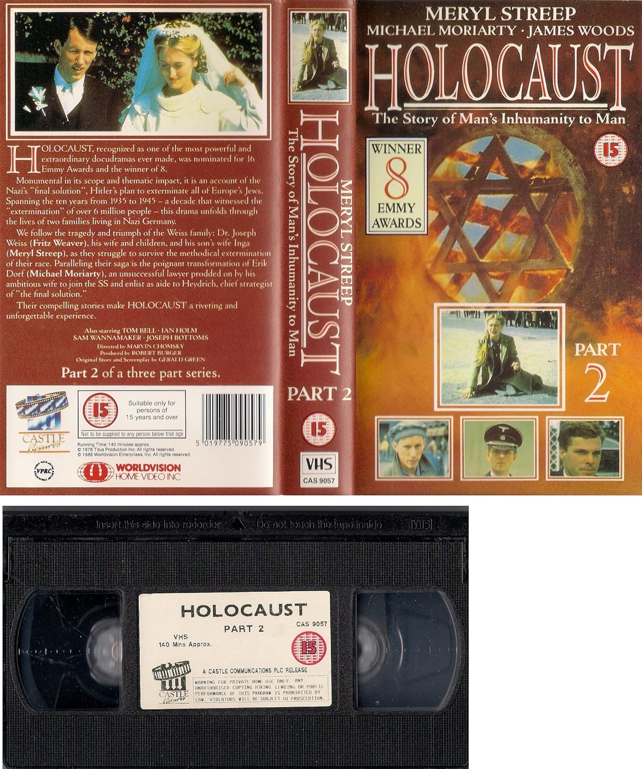 Holocaust - Part 2 [VHS] [1978] : Meryl Streep, Michael Moriarty, James ...