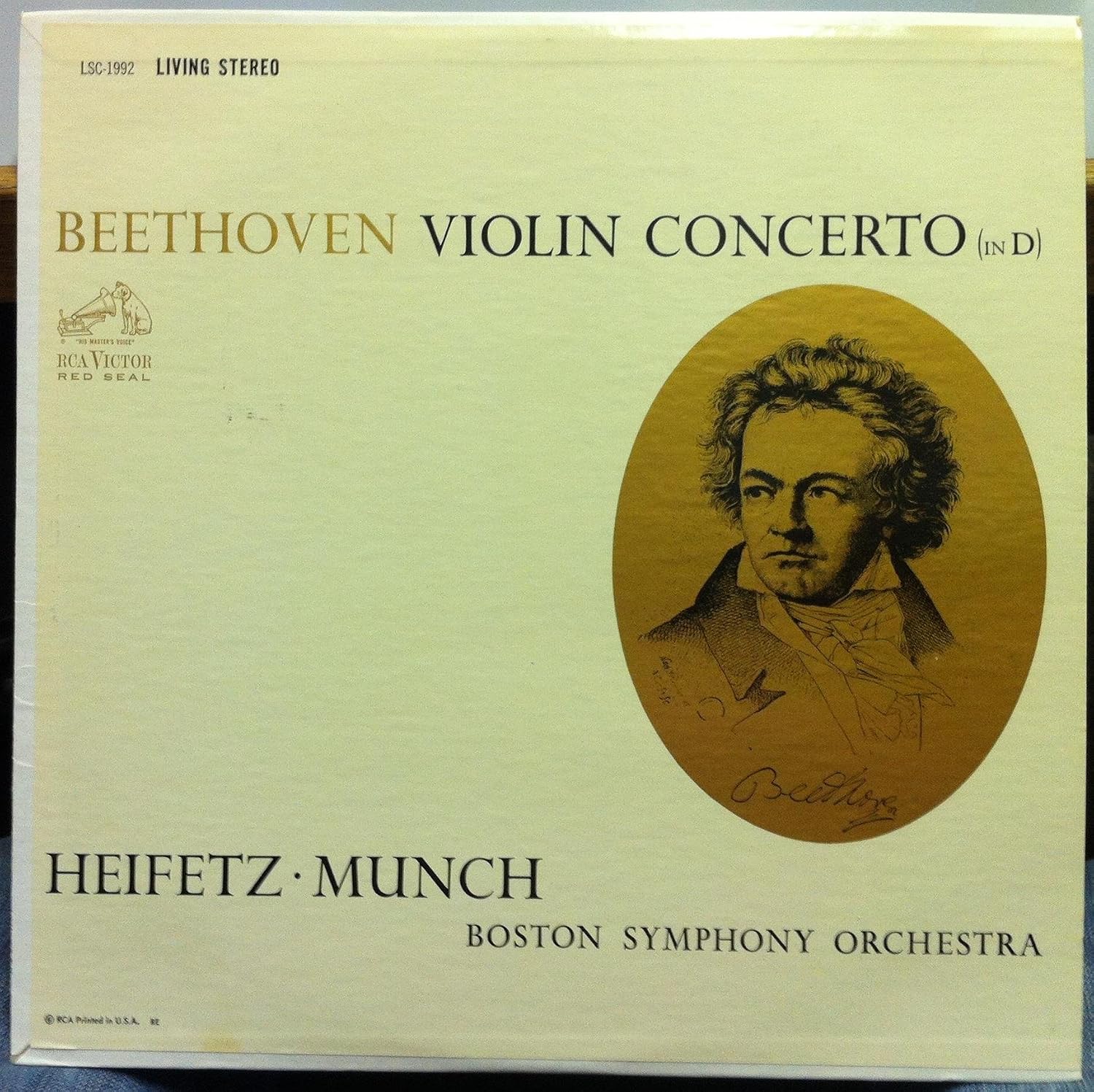 Amazon.com: JASCHA HEIFETZ BEETHOVEN VIOLIN CONCERTO IN D vinyl record ...