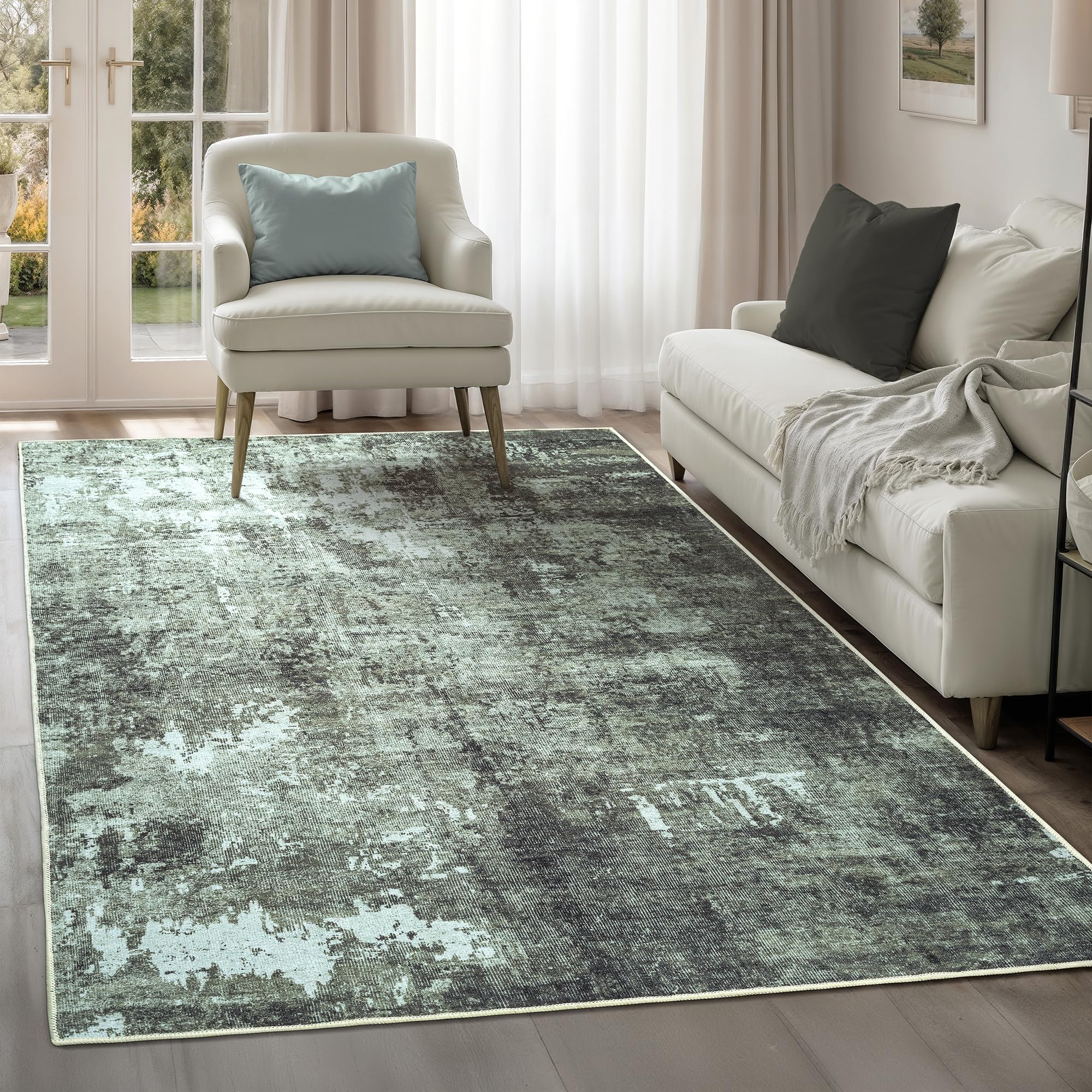 BEIMO Area Rugs 5x7 for Living Room Bedroom, Modern Abstract Machine ...