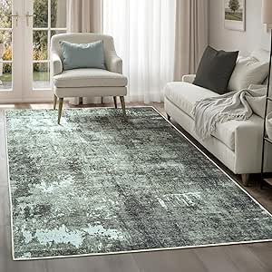 Arty Rugs Machine Washable Rug, 122x170cm, 75% Recycled Cotton, Short ...