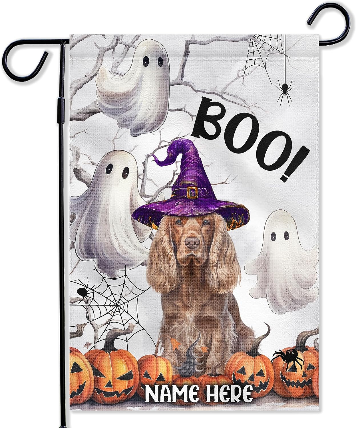 Amazon.com : Padovo Ghost Dog Halloween Garden Flag Personalized ...