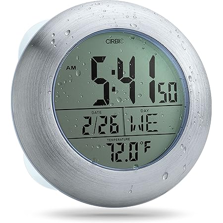 Amazon.com: KADAMS Digital Bathroom Shower Kitchen Wall Clock Timer ...
