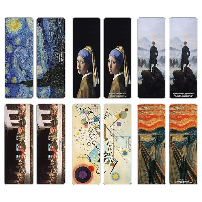 Buy Creanoso Famous Classic Arts Series 2 Bookmarks (30-Pack) - Van ...