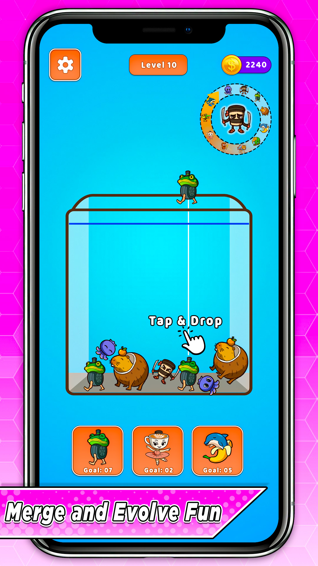 Brainrot Drop Animal Merge Puzzle Master 3D: Capybara Meme Match ...