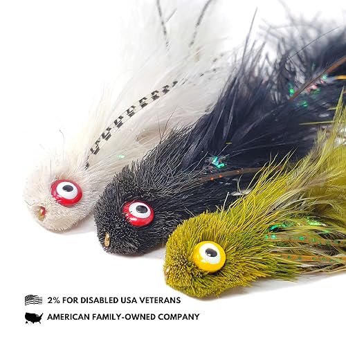 Snapklik.com : Dungeon Articulated Streamer Flies Assortment Size #2 ...