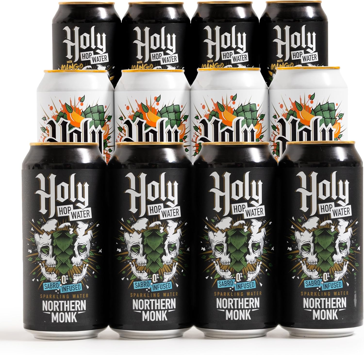 Northern Monk Brew, Flavoured Sparkling Water Infused with Hops - Holy ...