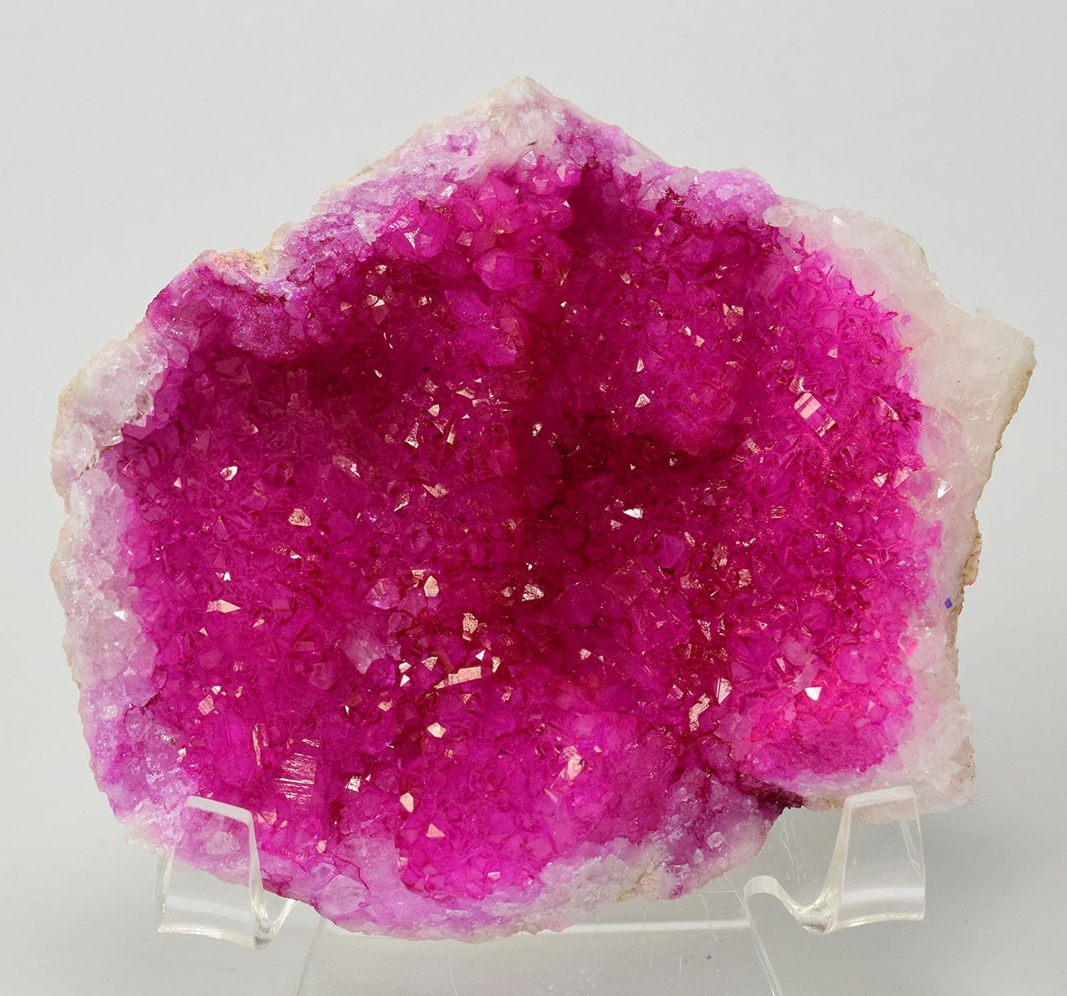 Amazon.com: HQRP 3.25" 125g Dyed Pink Quartz Geode Crystal Mineral ...