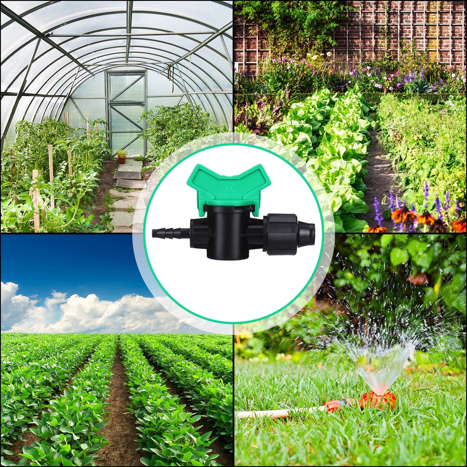 Snapklik.com : 10 Pcs 5/8" Drip Tape X 1/4" Barb Tubing Takeoff Adapter ...